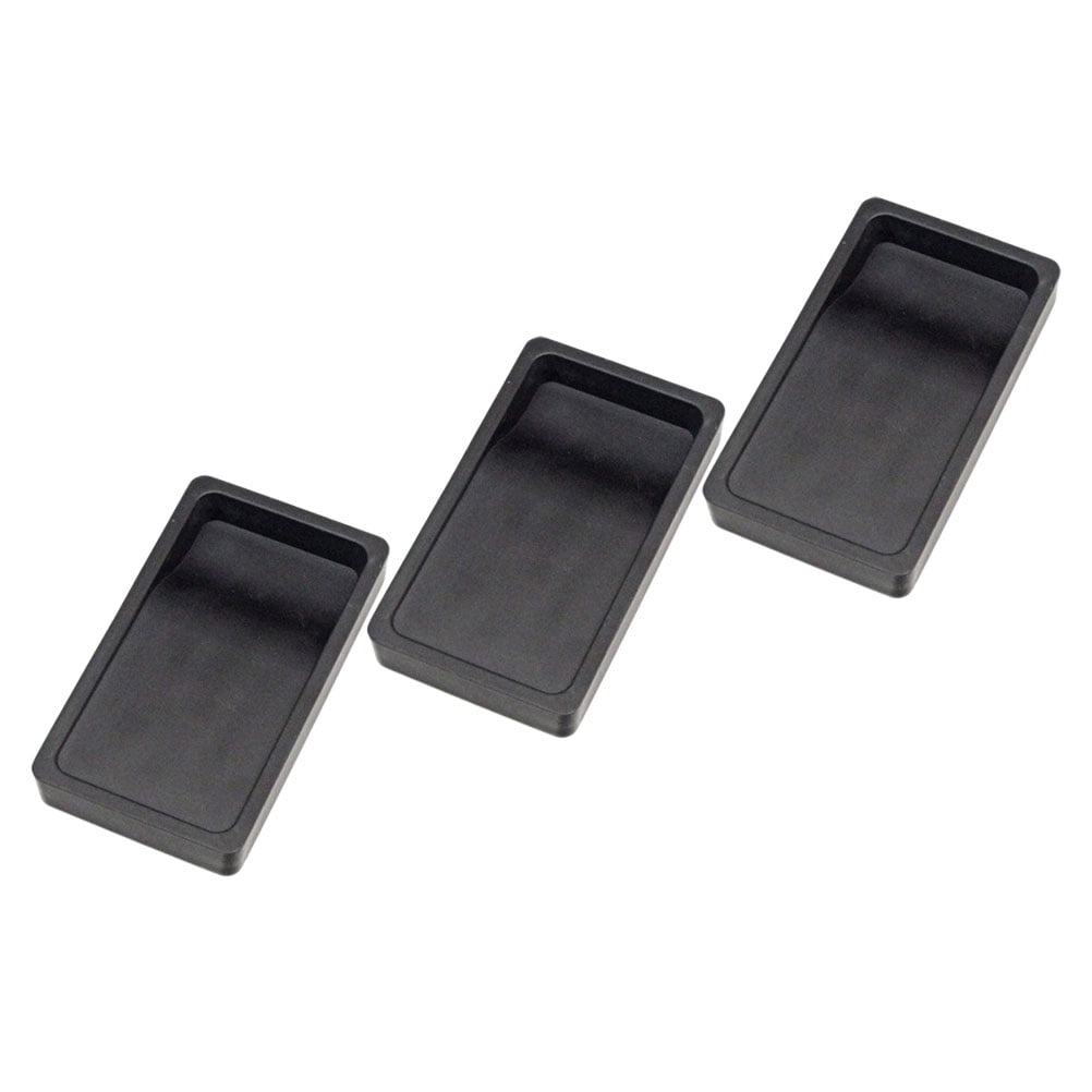 Raindrops Chinese Traditional Inkstone Black Plastic 3Pcs 5.5X3.07X0 ...