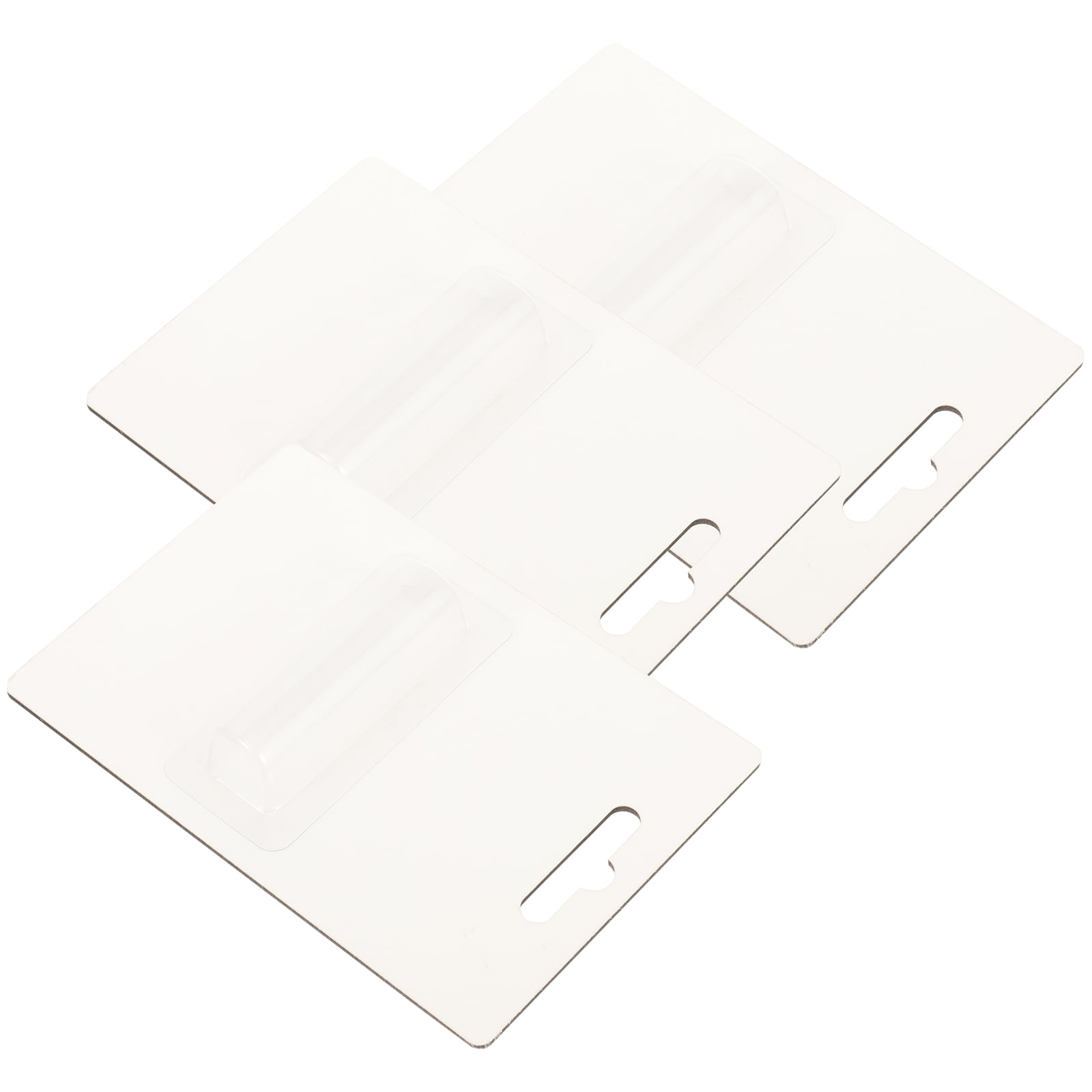Raindrops 3Pcs White Plastic Rectangular Sublimation Blanks For Diy ...