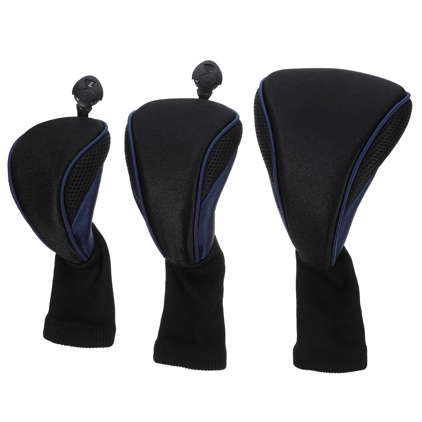 Raindrops 3Set Blue Black Cylindrical Putter Cover for Golf Putter ...