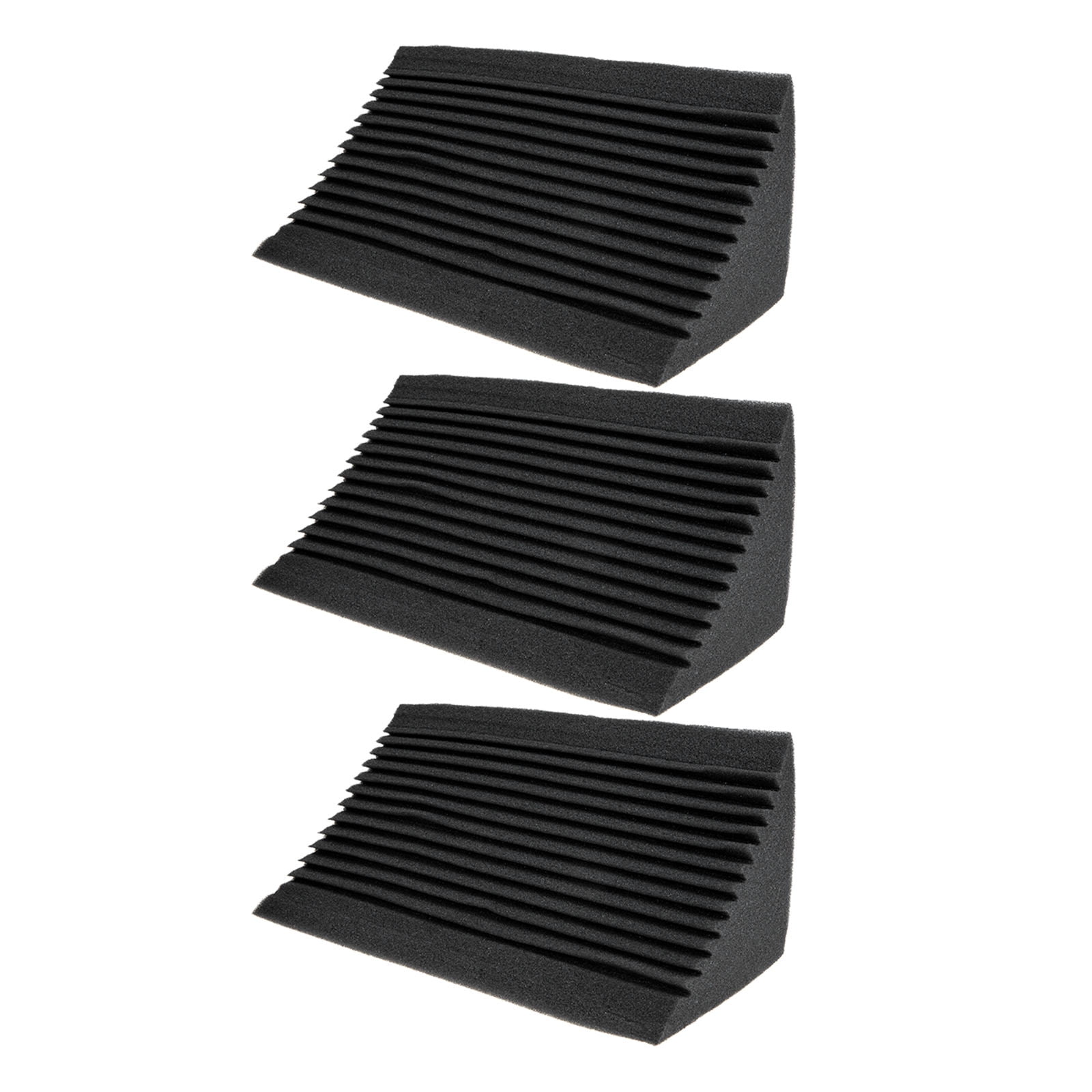Raindrops 3Set Sound Dampening Panels Black Corner Tile For Business ...