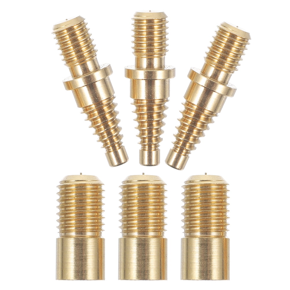Raindrops 3Sets Golden Pool Cue Joint Screws Copper Extension Hardware ...
