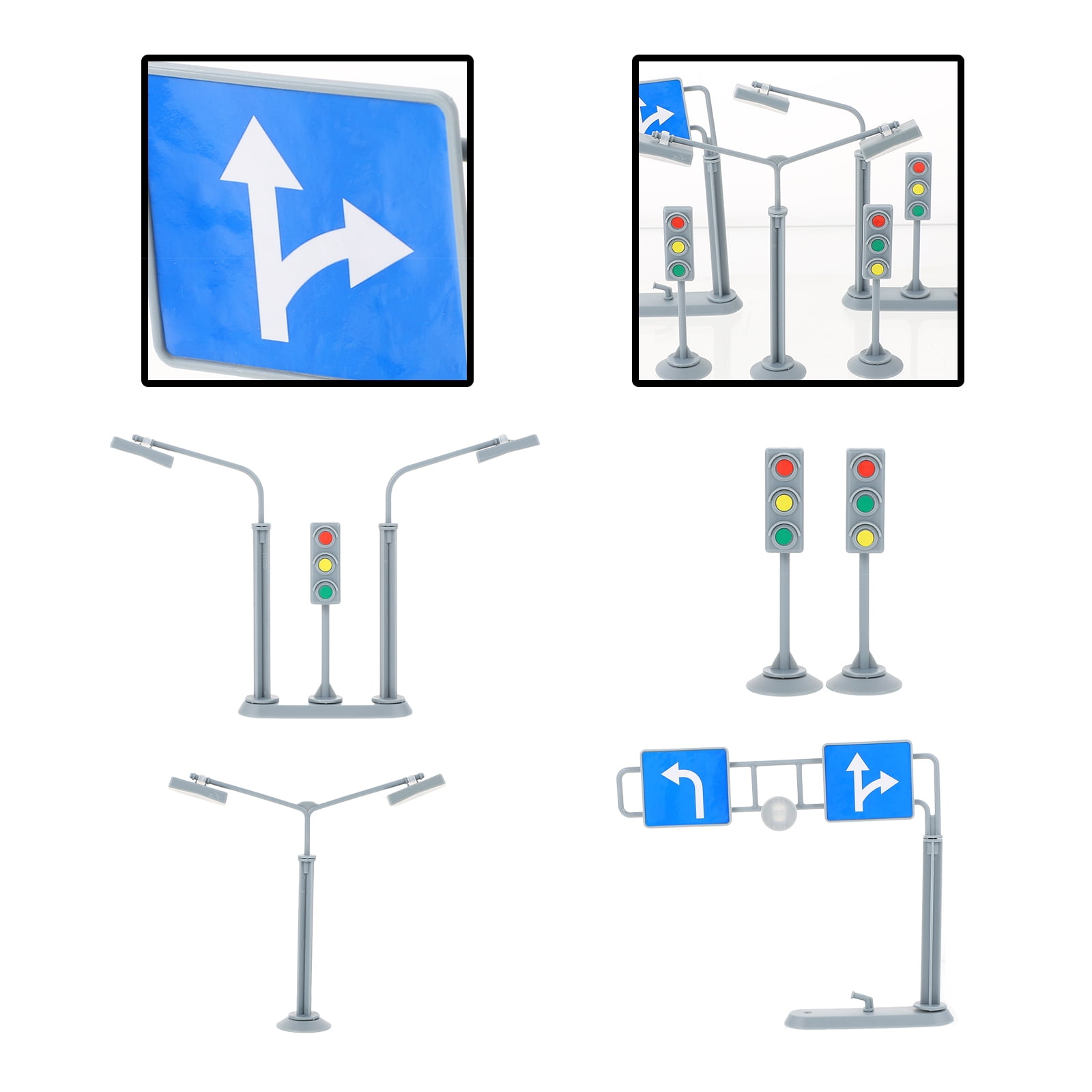 Raindrops 3Sets Simulation Traffic Sign Toy Construction Pretend Play ...