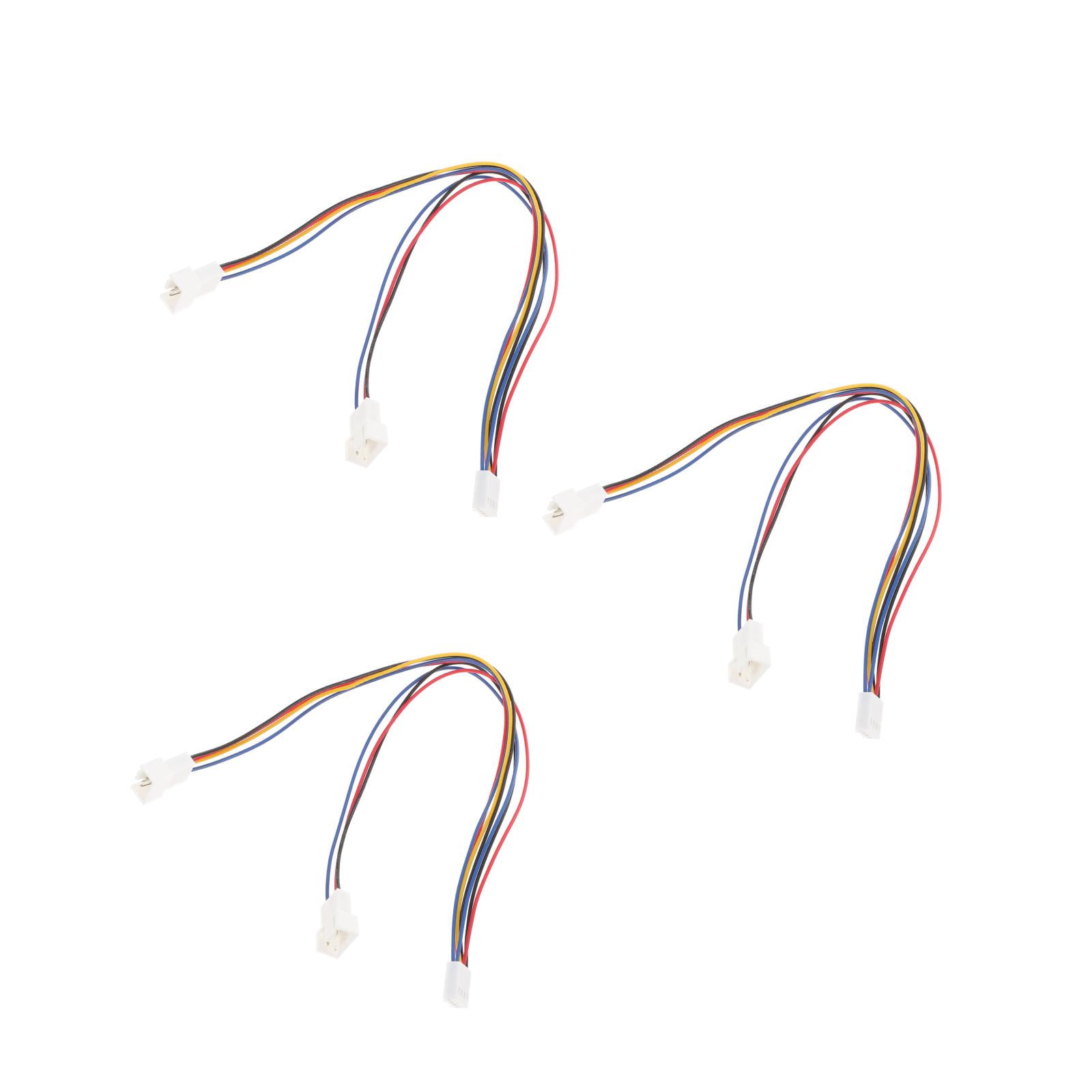 Raindrops 3pcs 1 to 3 Mainboard CPU 4 PIN Fan Extention Cables PWM ...