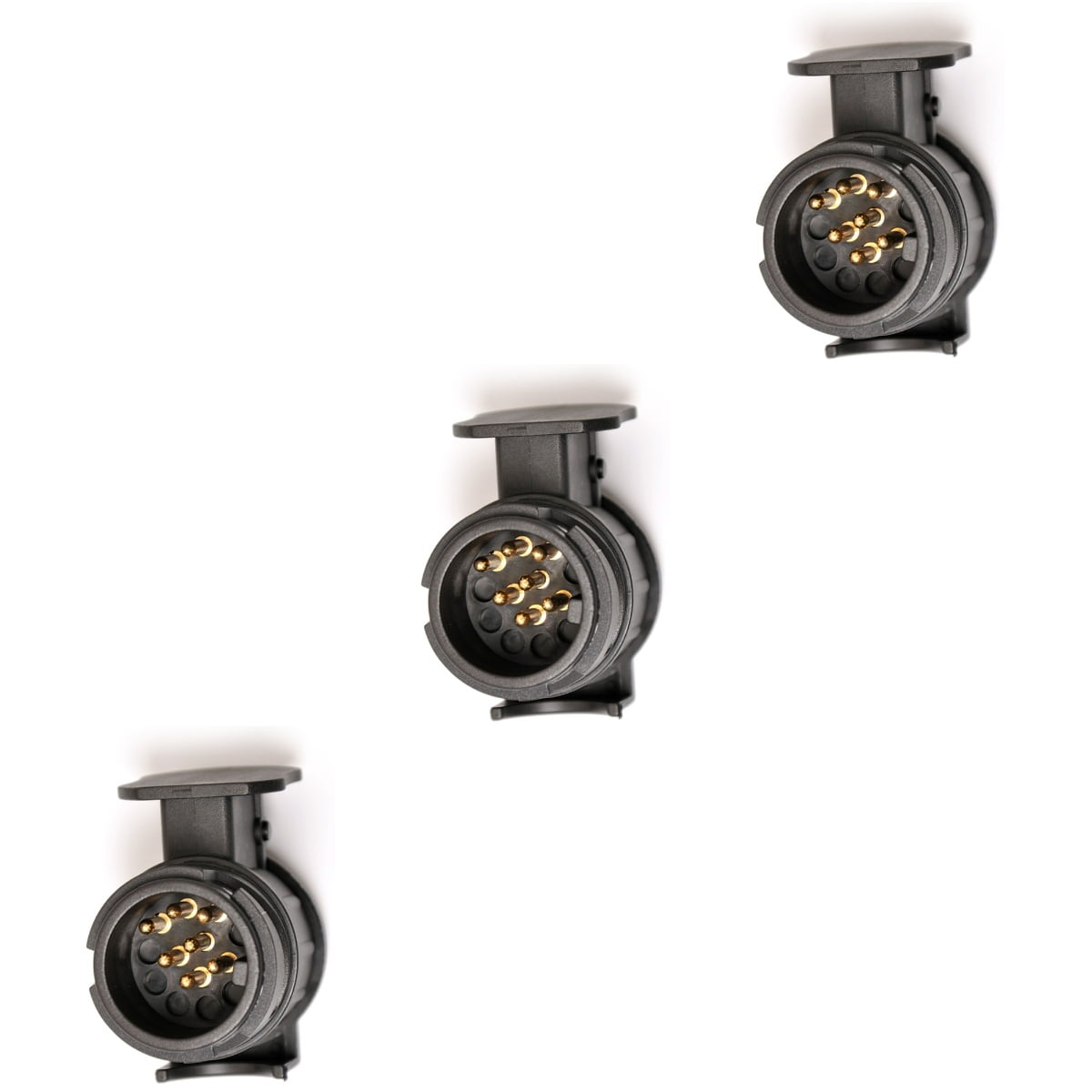 Raindrops 3pcs 13 To 7 Pin Trailer Adapter Trailer Wiring Connector 12V ...