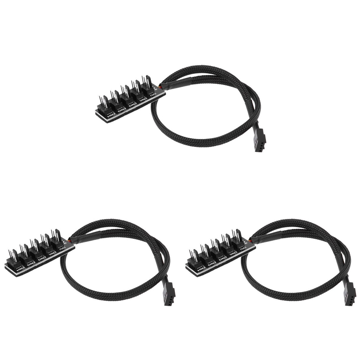 Raindrops 3pcs 4-Pin CPU Fan Splitter Extension Cable 1 to 5 PC ...