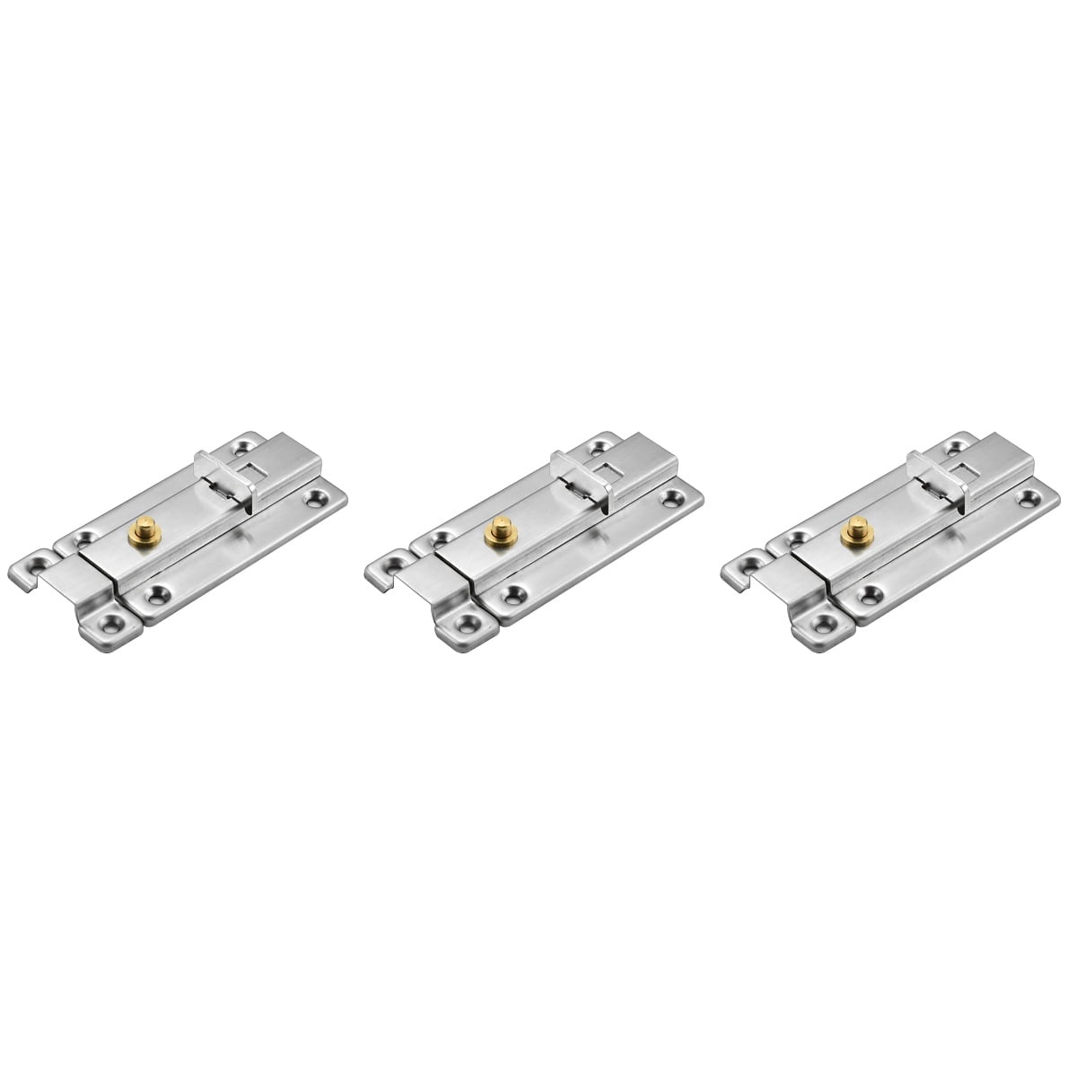 Raindrops 3pcs 4 inch Stainless Steel Door Latch Automatic Spring ...