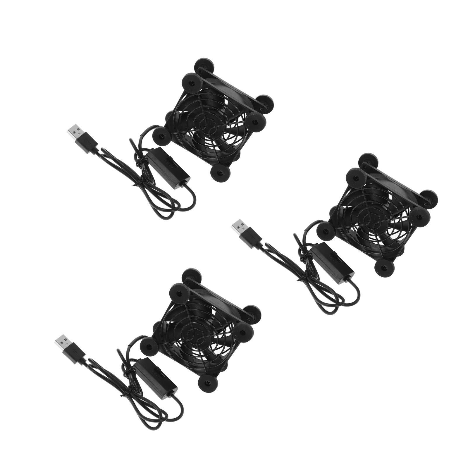 Raindrops 3pcs 5V 8cm USB Chassis Cooling Fan Mute Radiator Cooler ...
