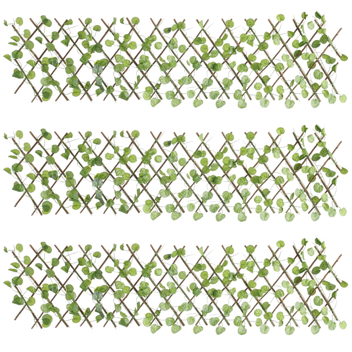 Raindrops 3pcs Artificial Leaf Hedge Fence Fake Green Leaf Fence Fake ...
