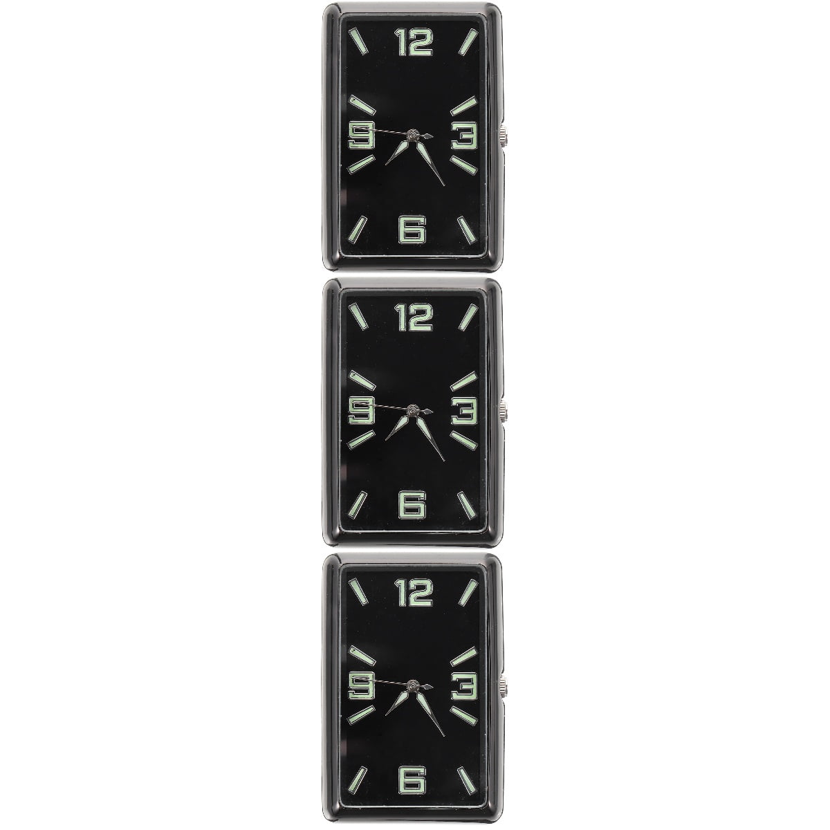 Raindrops 3pcs Battery Powered Tiny Clock Analog Dashboard Clock Car ...