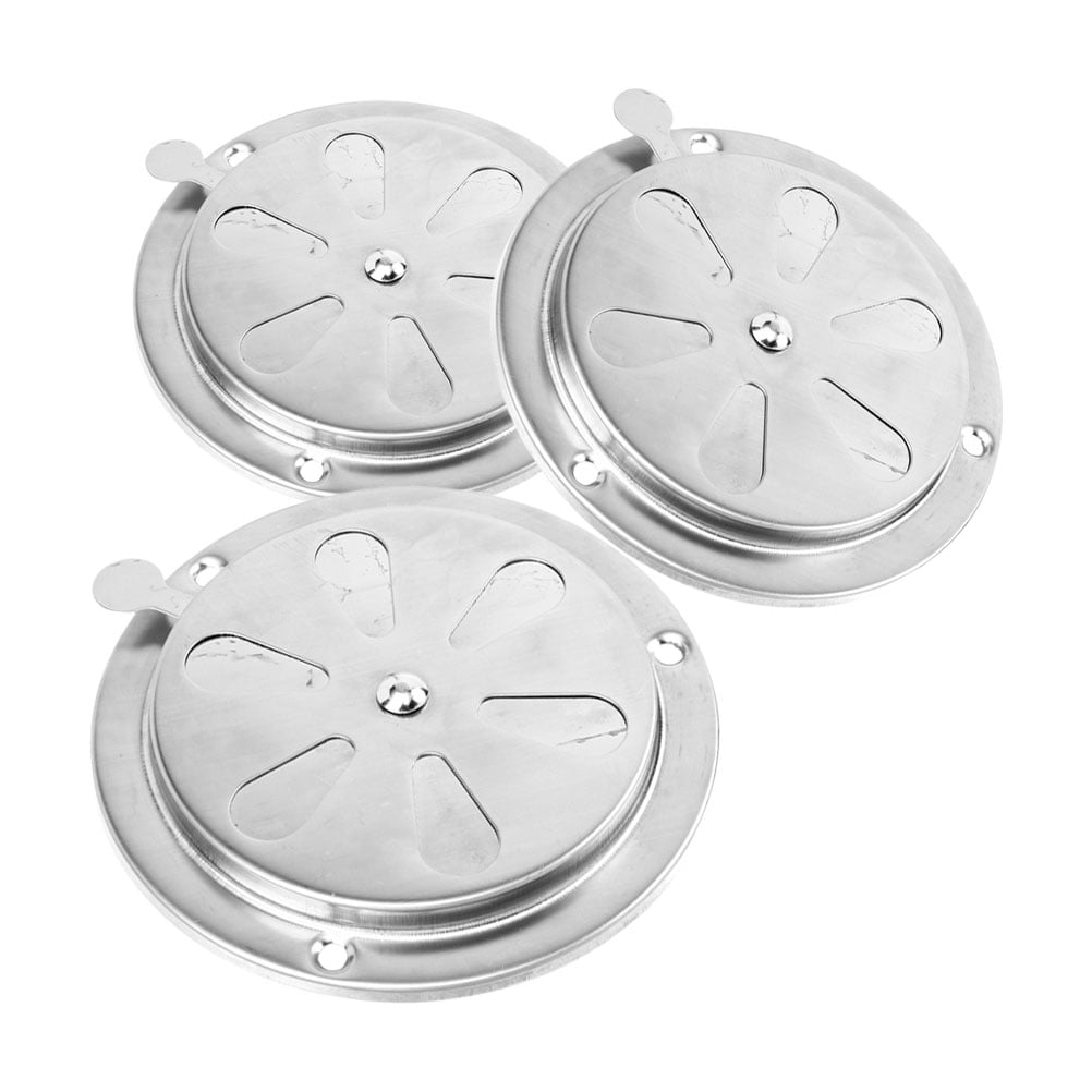 Raindrops 3pcs Bbq Smoker Air Vent Grill Damper Stainless Steel For ...