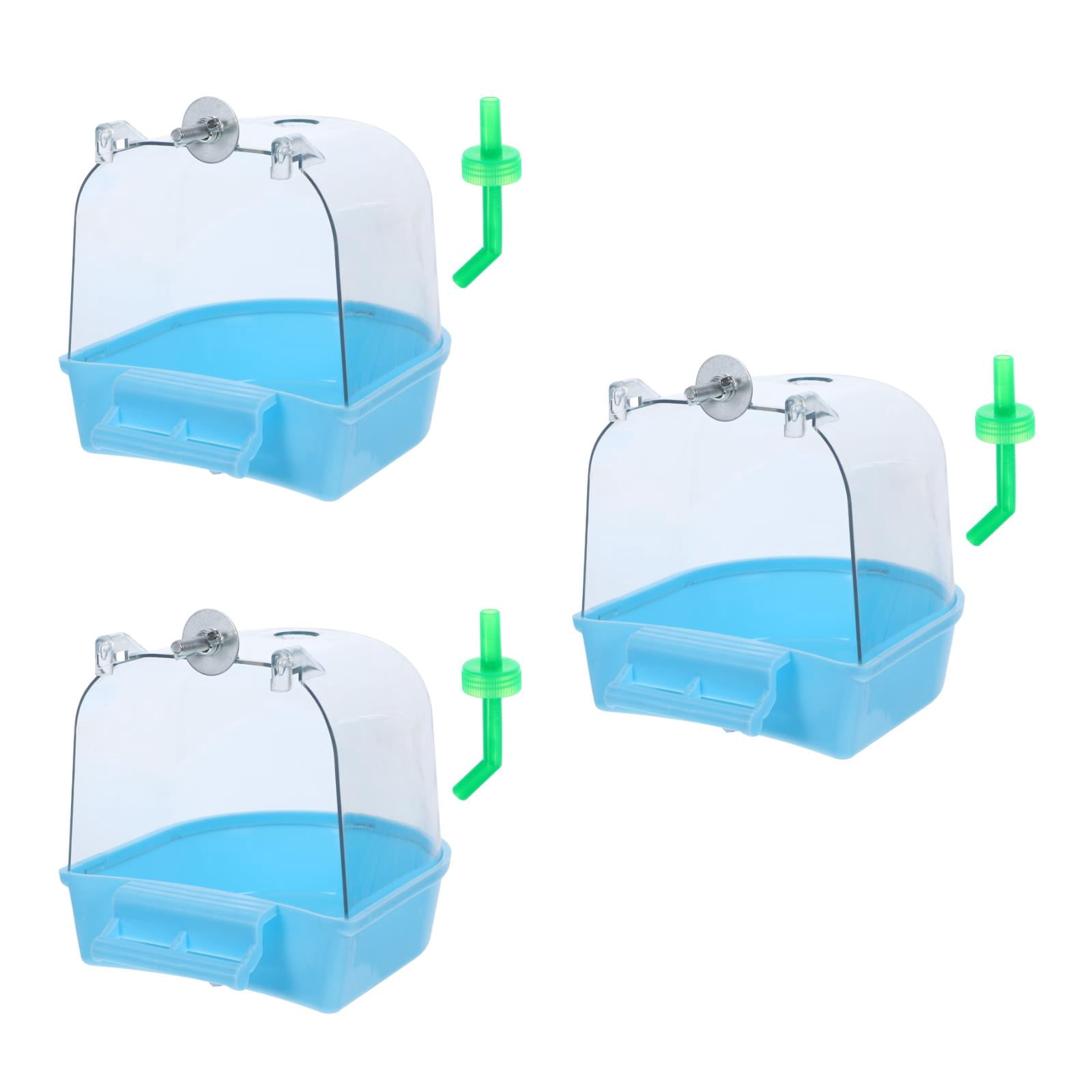 Raindrops 3pcs Bird Bath Tub Hanging Bathtub Bird Cage Shower Box ...