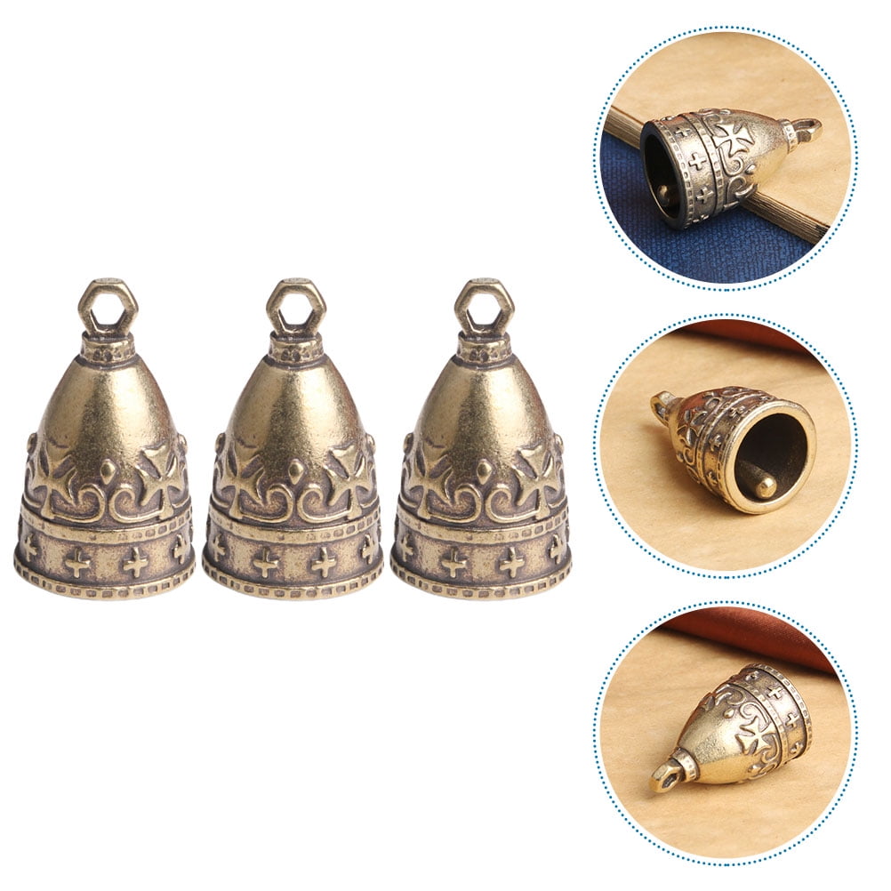 Raindrops 3pcs Copper Vintage Wind Chimes Bell Pendants DIY Craft ...