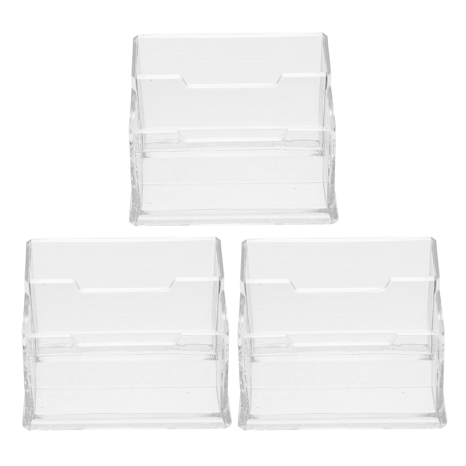 Raindrops 3pcs Desktop Card Display Holder Clear Business Card Show ...