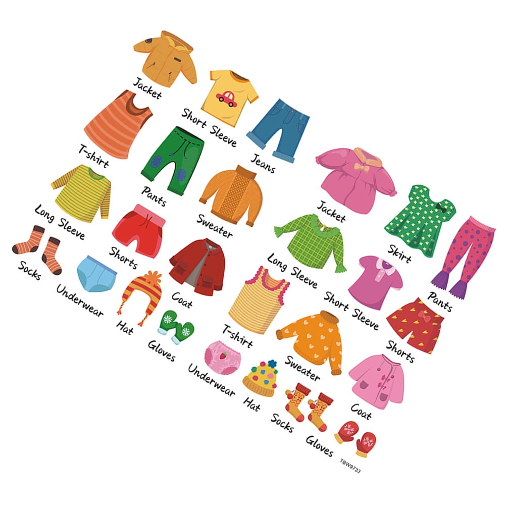 Raindrops 3pcs Dresser Clothing Decals, Removable Clothes Sort Wall ...
