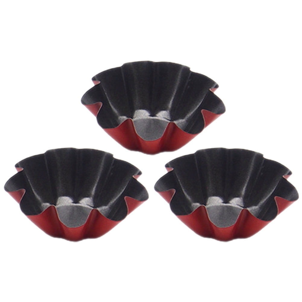 CRILSTYLEO Household Baking Mold 3Pcs 6.5X2.8In High-Carbon Steel ...