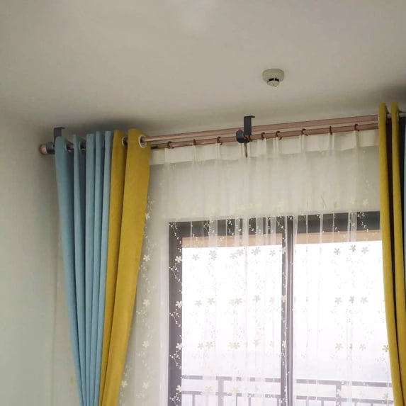 Raindrops 3pcs Extendable Curtain Rod Bracket Home Curtain Rod Holder ...