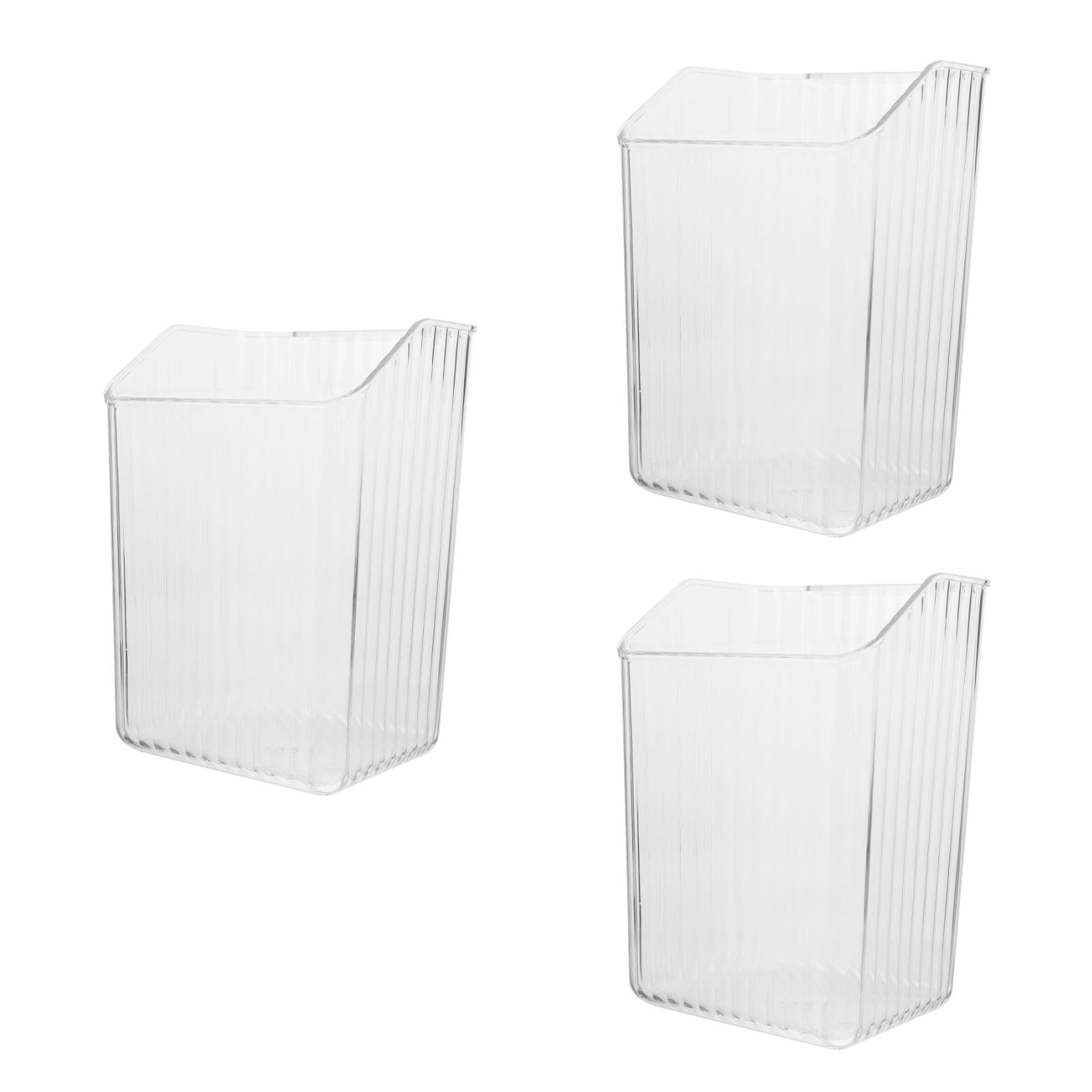 Raindrops 3pcs Kitchen Waste Container Transparent Garbage Bin Door ...