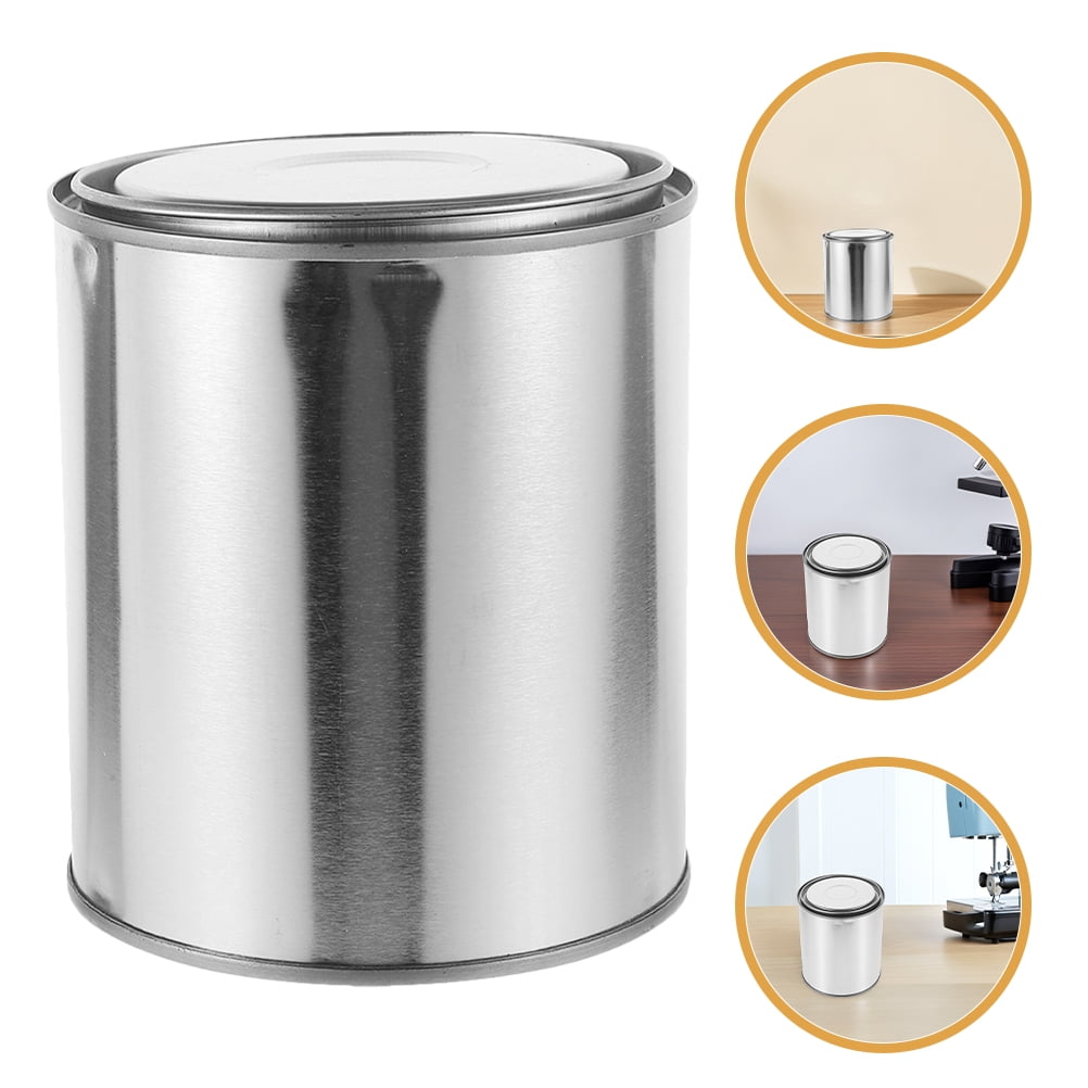 Raindrops 3pcs Metal Paint Can Practical Paint Bucket Round Pigment ...