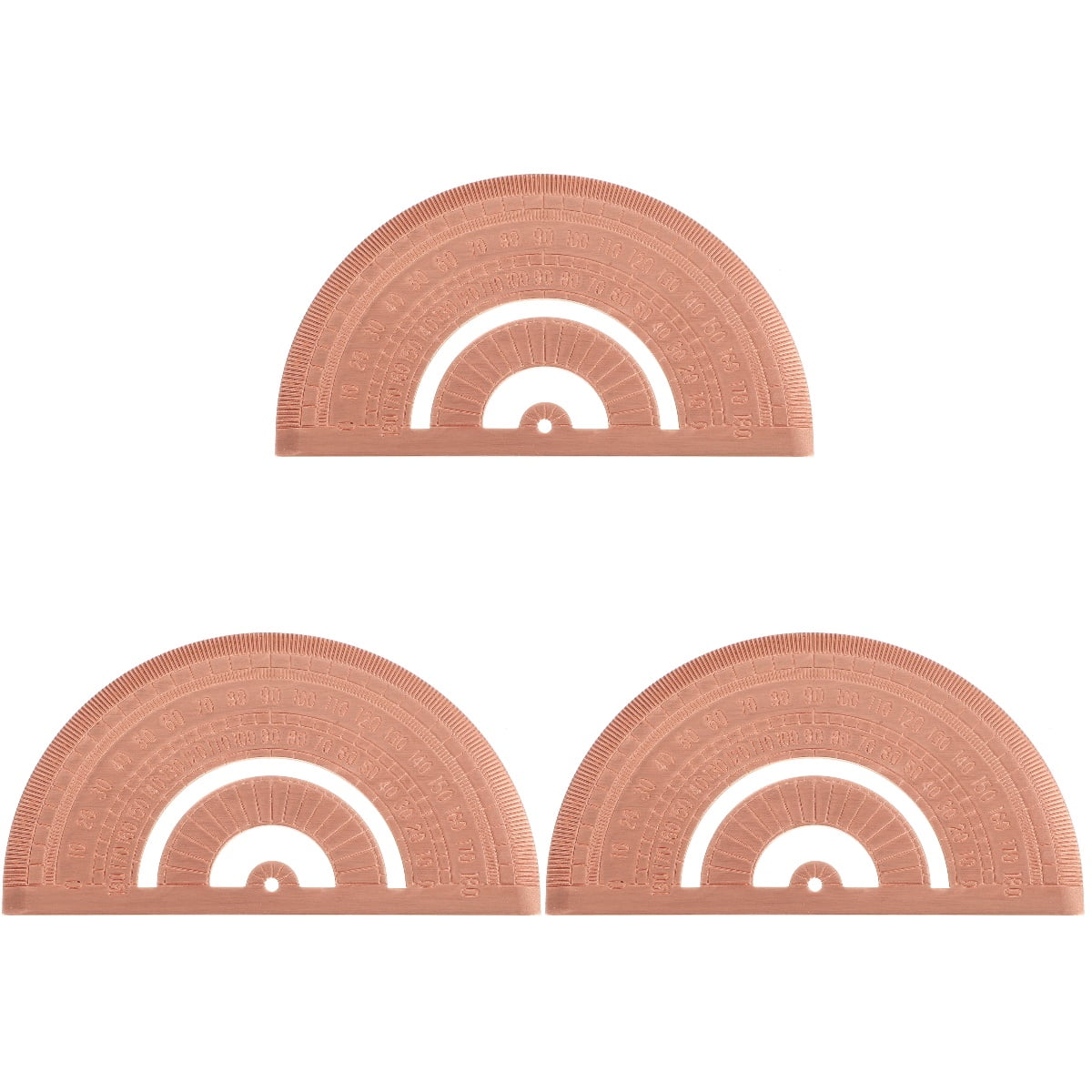 Raindrops 3pcs Metal Protractor Half Circle Geometry Protractor 180 ...
