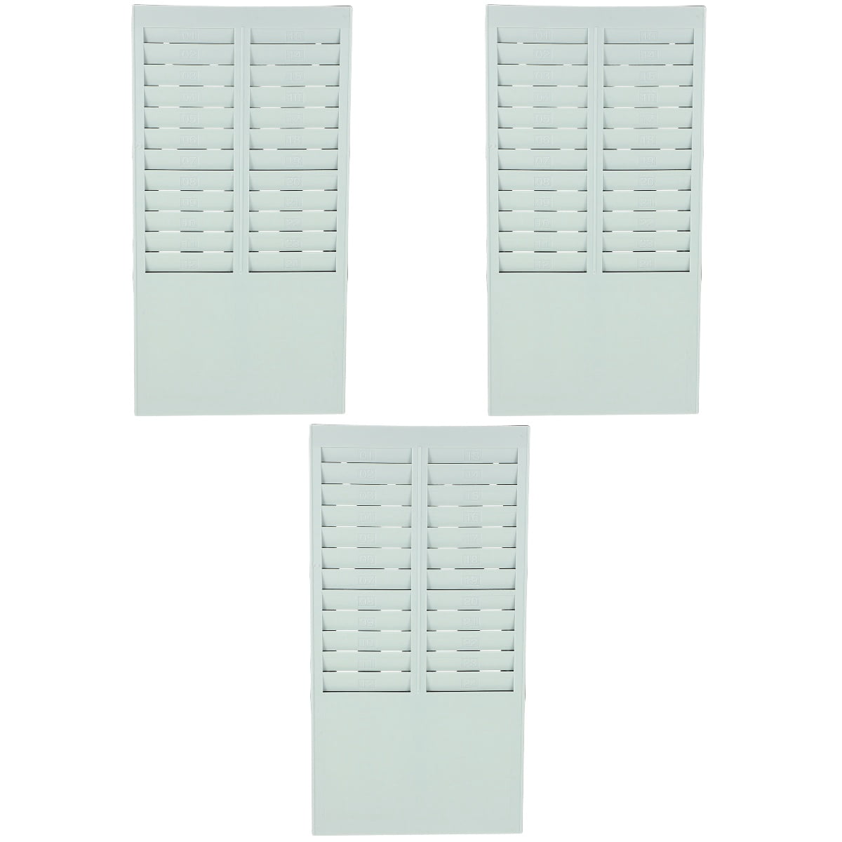 Raindrops 3pcs Multi-card Slot Storage Rack Attendance Card Rack ...