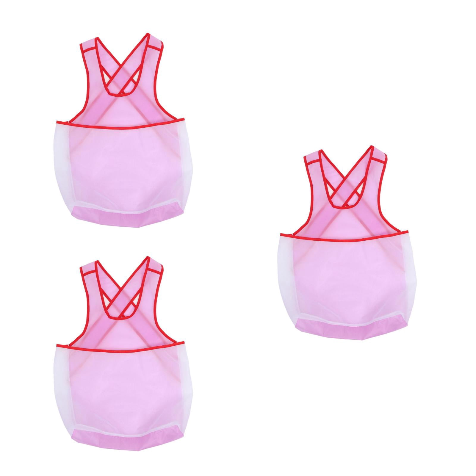 Raindrops 3pcs Oxford Apron With Pockets For Wet Clothes Storage Cute ...