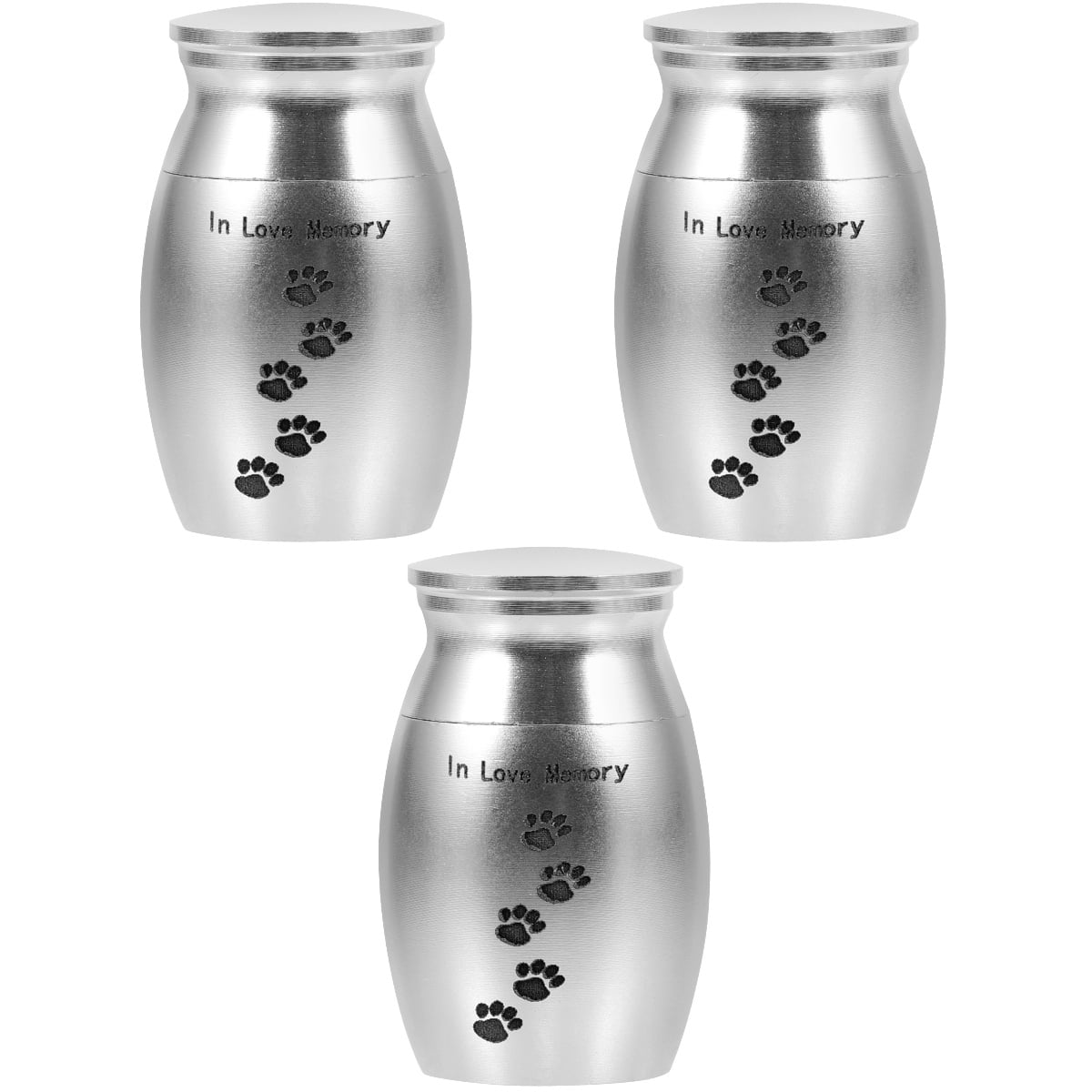 Raindrops 3pcs Pet Urn Pet Cremation Urn Dog Cat Ashes Funeral Keepsake ...
