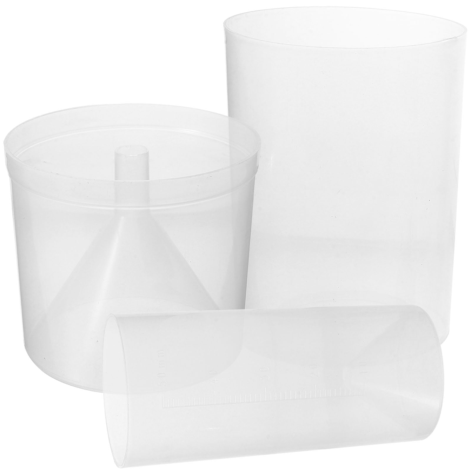 Raindrops 3pcs Rain Measuring Tube Plastic Rain Gauge Rain Measuring ...