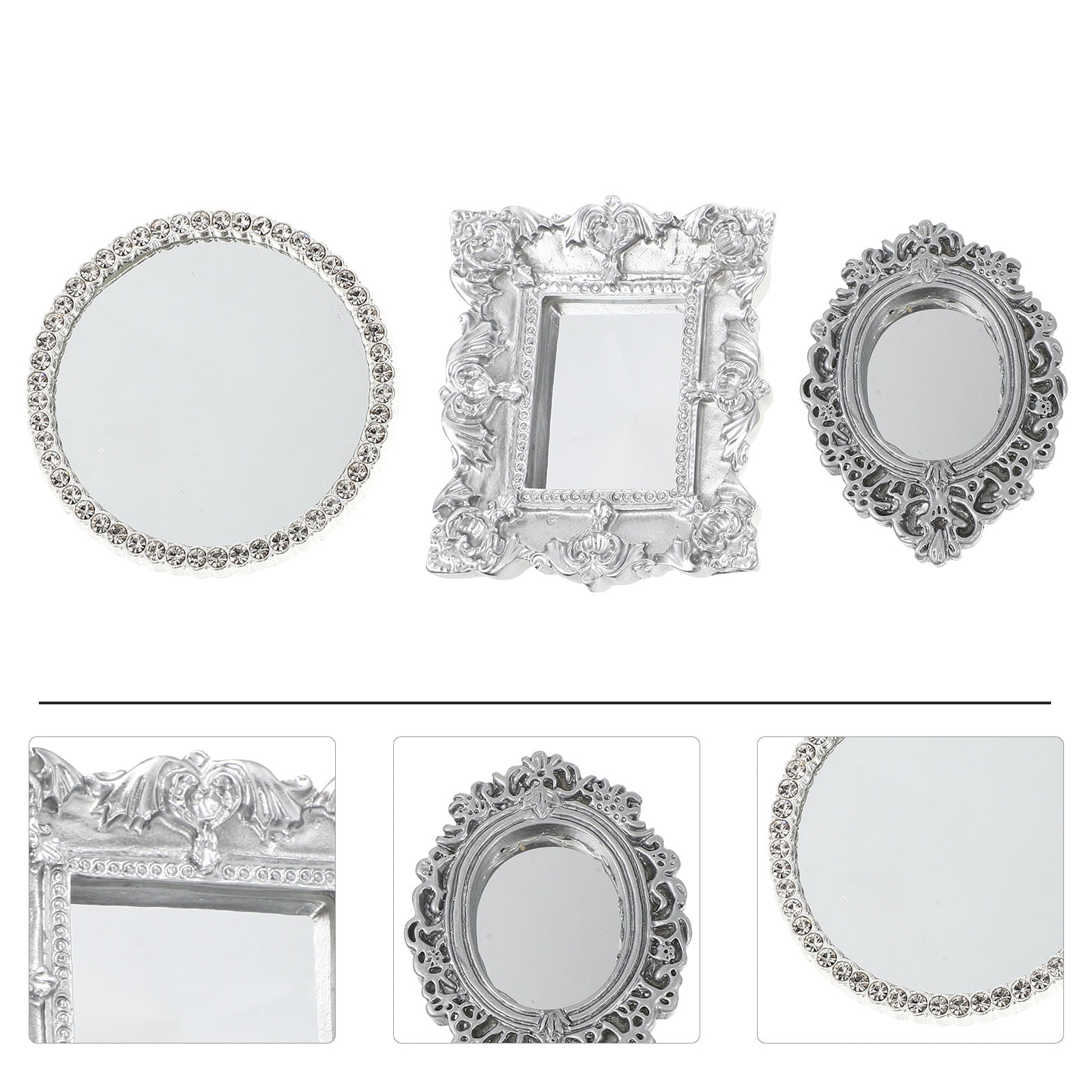 Raindrops Mirror Decor Mini House Mirror Resin Decoration Mini House ...