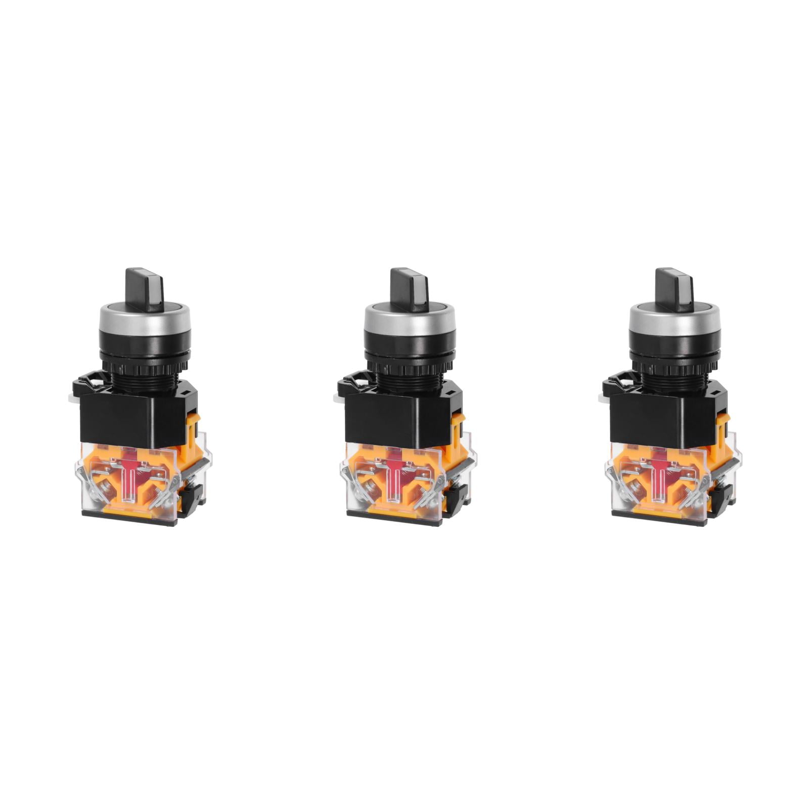 Raindrops 3pcs Self Lock 2-Position Changeover Selector Switch Easy ...