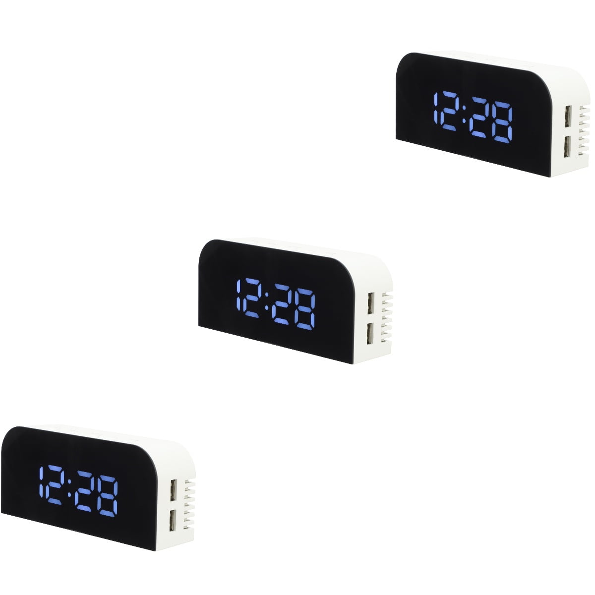 Raindrops 3pcs Small Digital Clock Alarm Clock Bedroom Alarm Clock ...