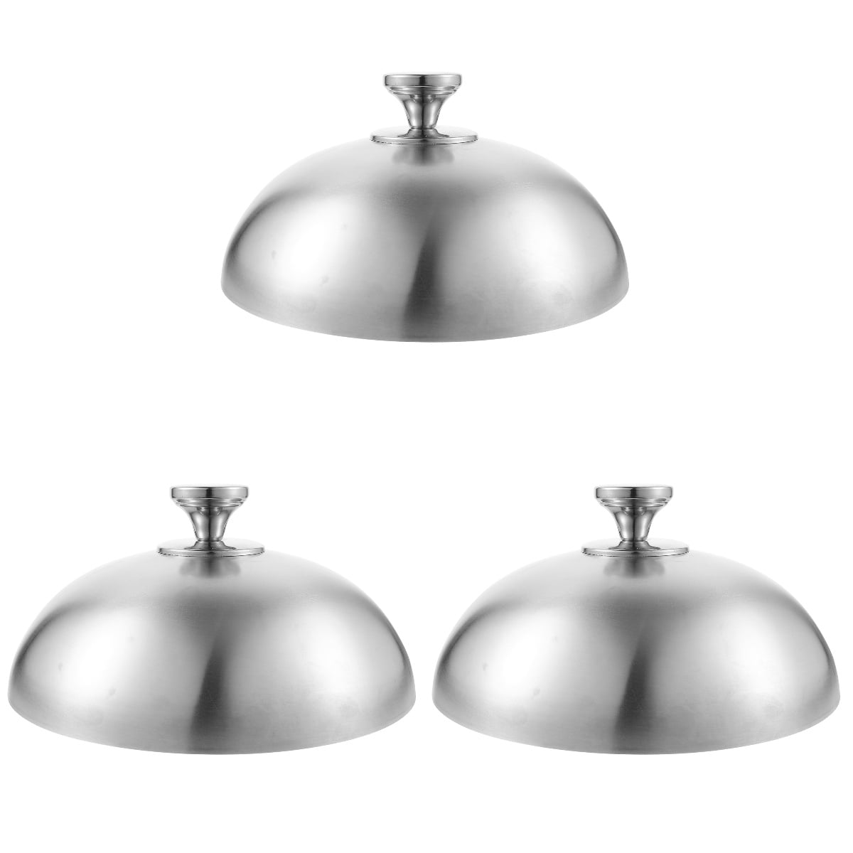 Raindrops 3pcs Stainless Steel Steak Cover Dish Cover Cheese Melting ...