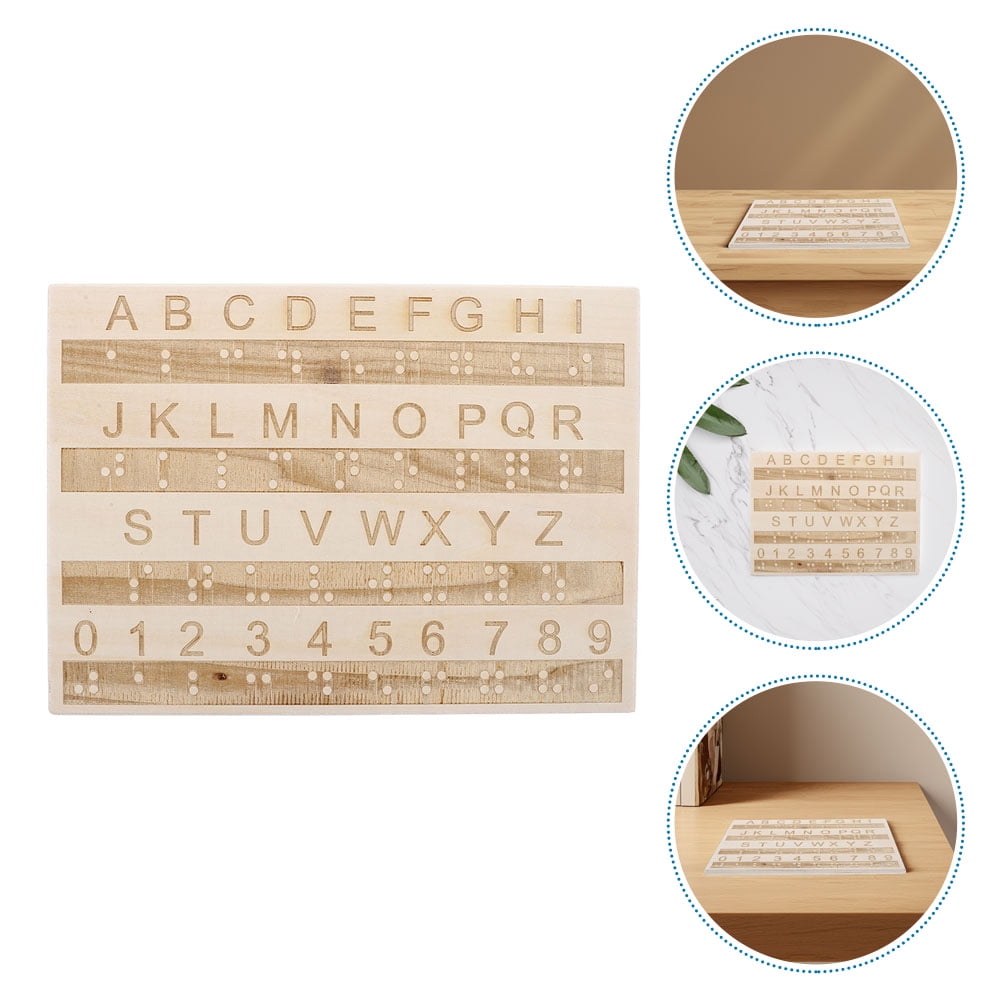 Raindrops 3pcs Textured Braille Alphabet Board Blind People Essential ...