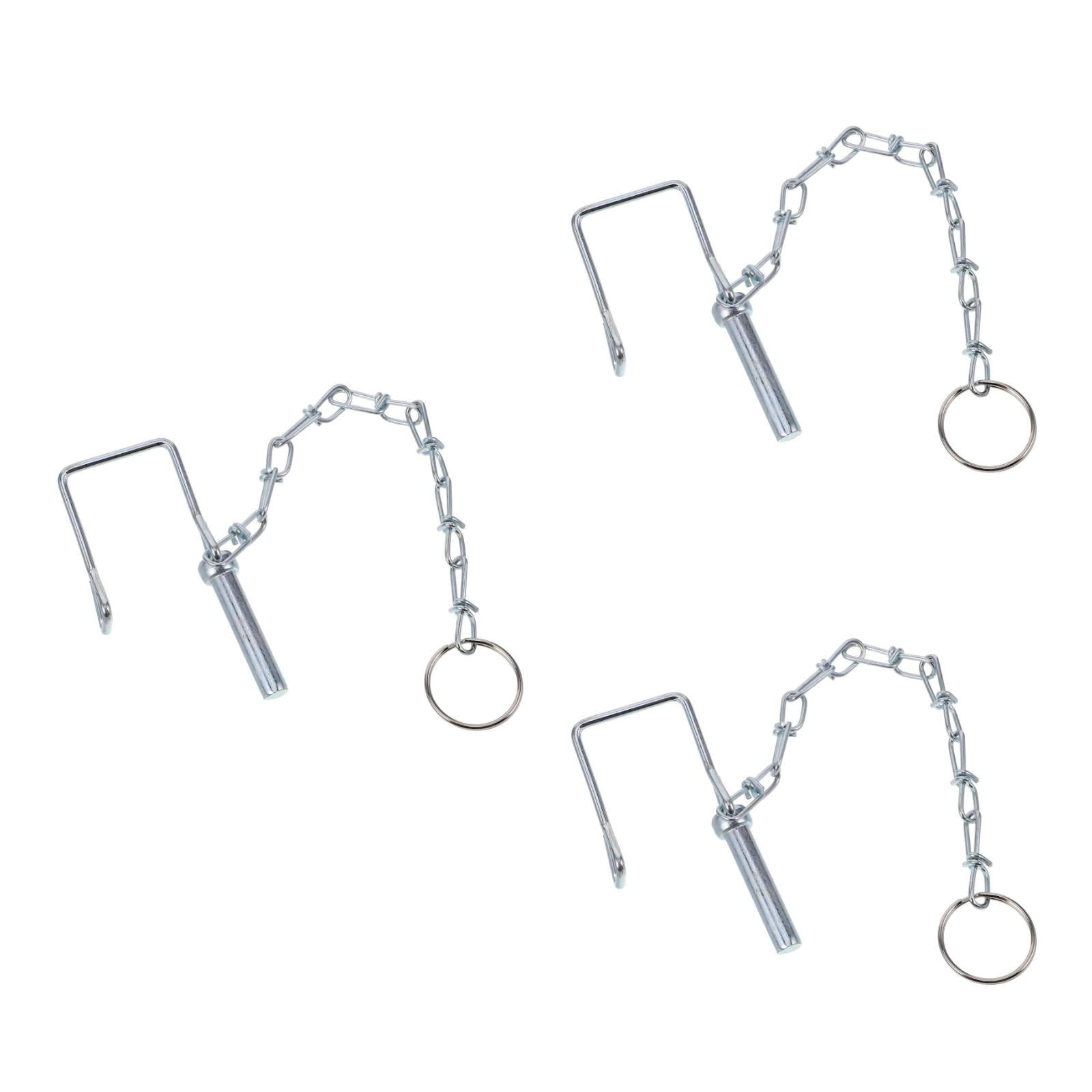 Raindrops 3pcs Trailer Coupler Pin With Chain Steel Safety Pins Heavy ...