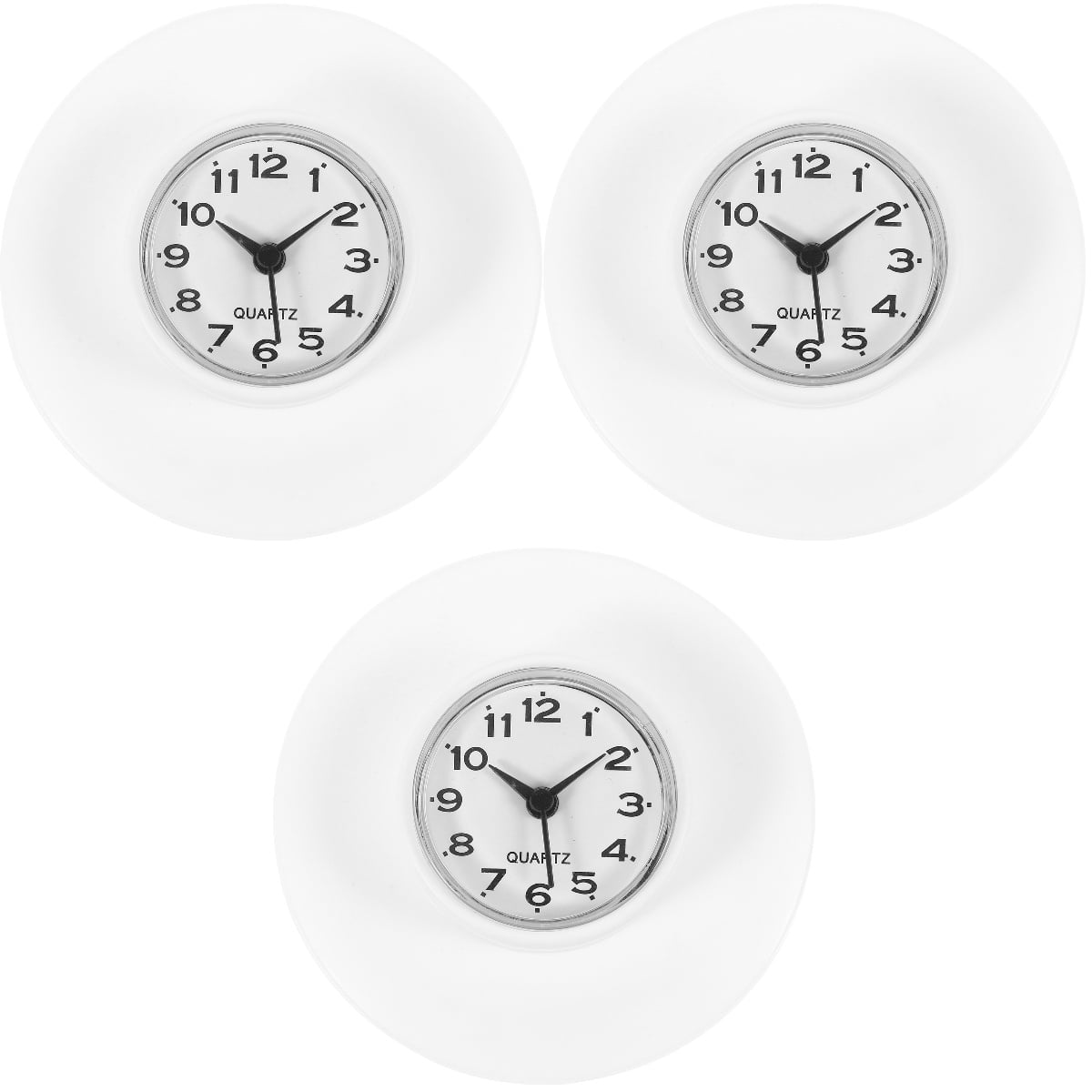 Raindrops 3pcs Waterproof Clock Bathroom Wall Clock Shower Clock Wall ...