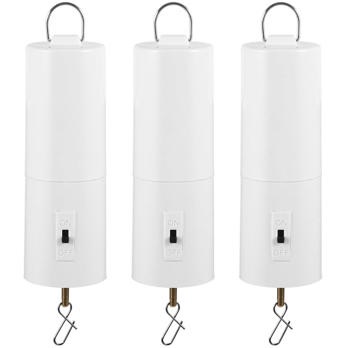 Raindrops 3pcs Wind Chime Motor Battery Driven Motor Hanging Style ...