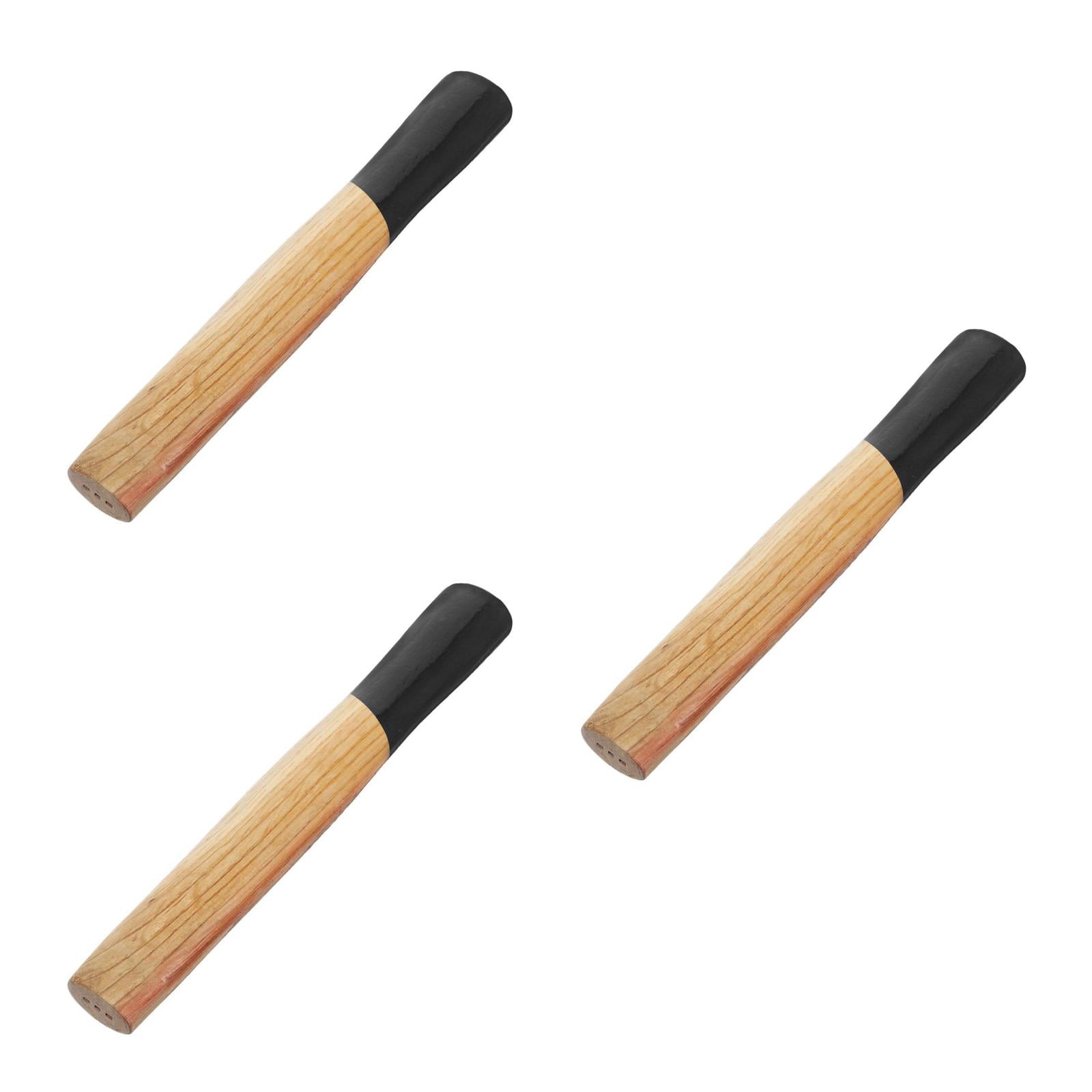 Raindrops 3pcs Wooden Hammer Handle Replacement Ergonomic Grip Wooden ...