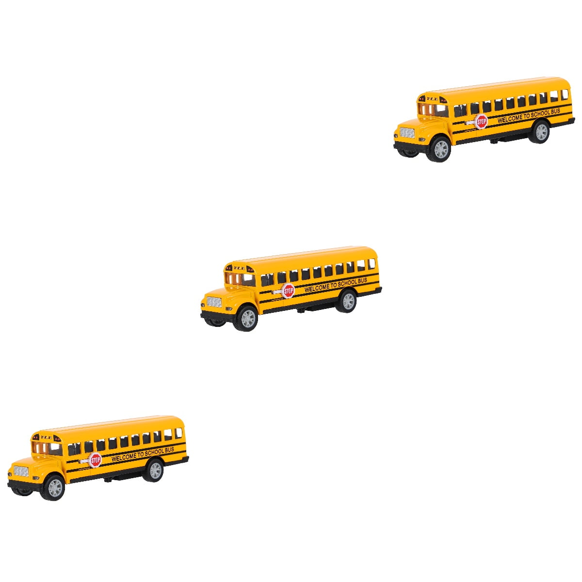 Raindrops 3pcs school bus, sensory toys 1 pc diecast school bus back ...