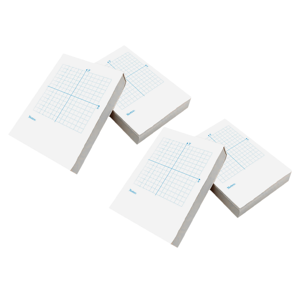 Raindrops 4 Books Index Card Graph Stickers X-Y Axis Notebooks Graphing ...