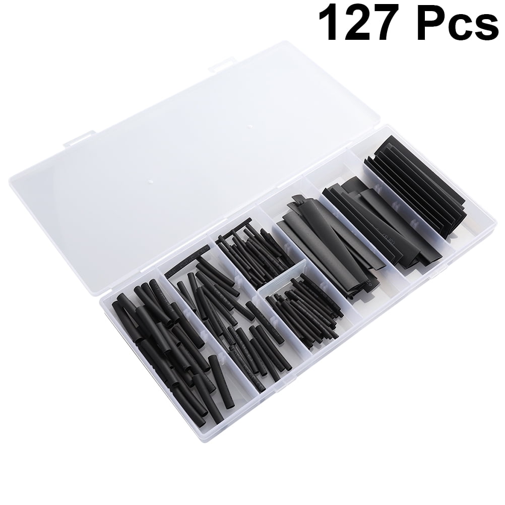 Raindrops 4 Boxes of Black Heat Shrink Tubing Polyolefin Electrical ...