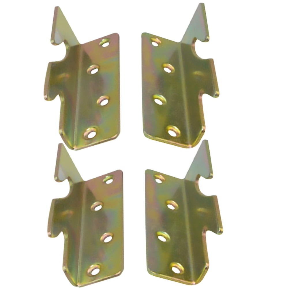 Raindrops 4 PCS Bed Attachment Bracket Fittings Wooden Furniture ...