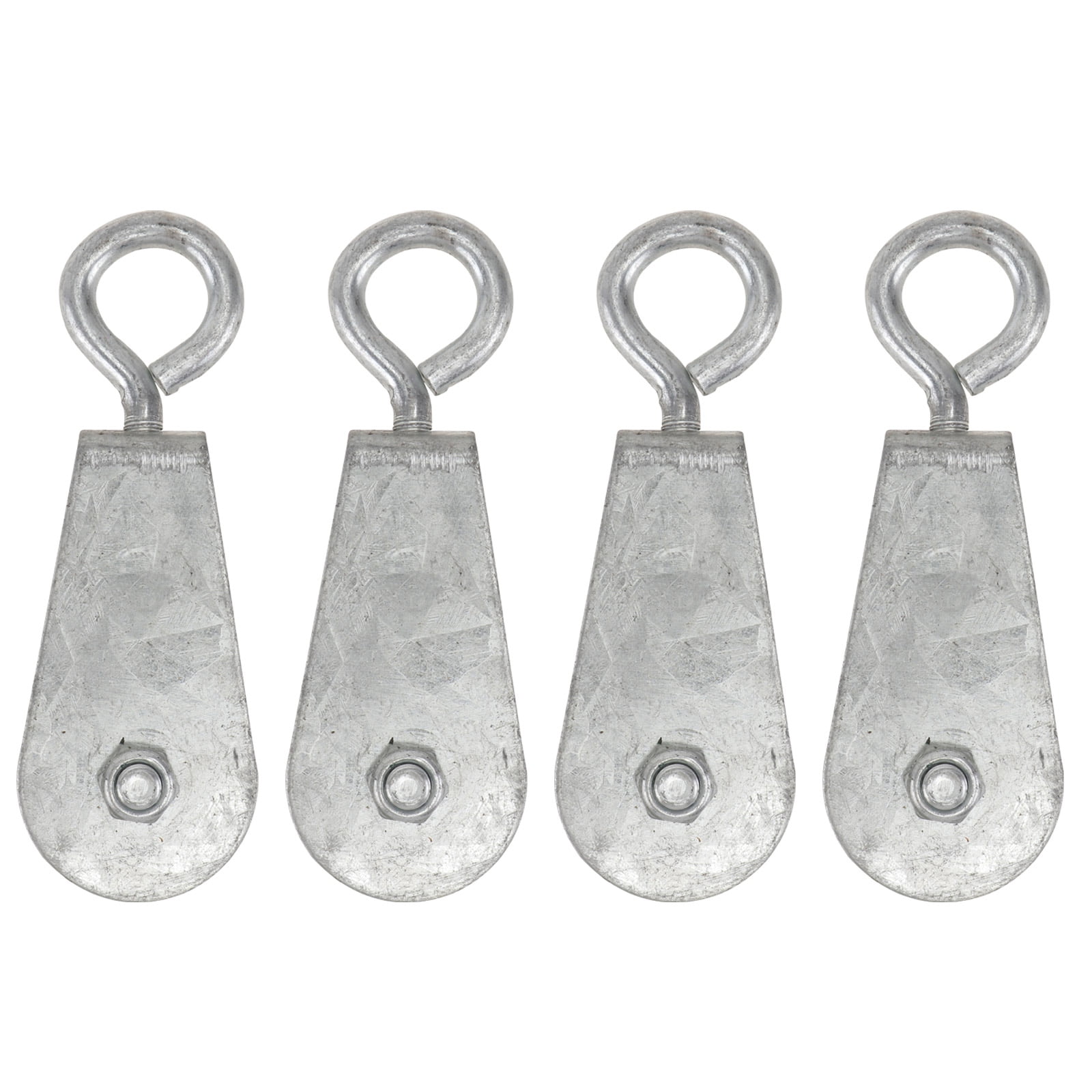 Raindrops 4 PCS Cable Pulley Hose Wire Tow Straps Heavy Duty with Loops Silver - Walmart.com