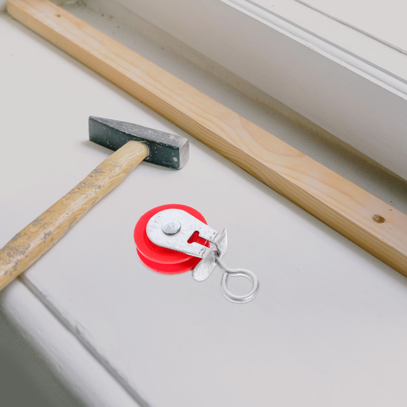 Raindrops Clothesline Pulley Wheel 4Pcs Metal for Greenhouse Chicken ...