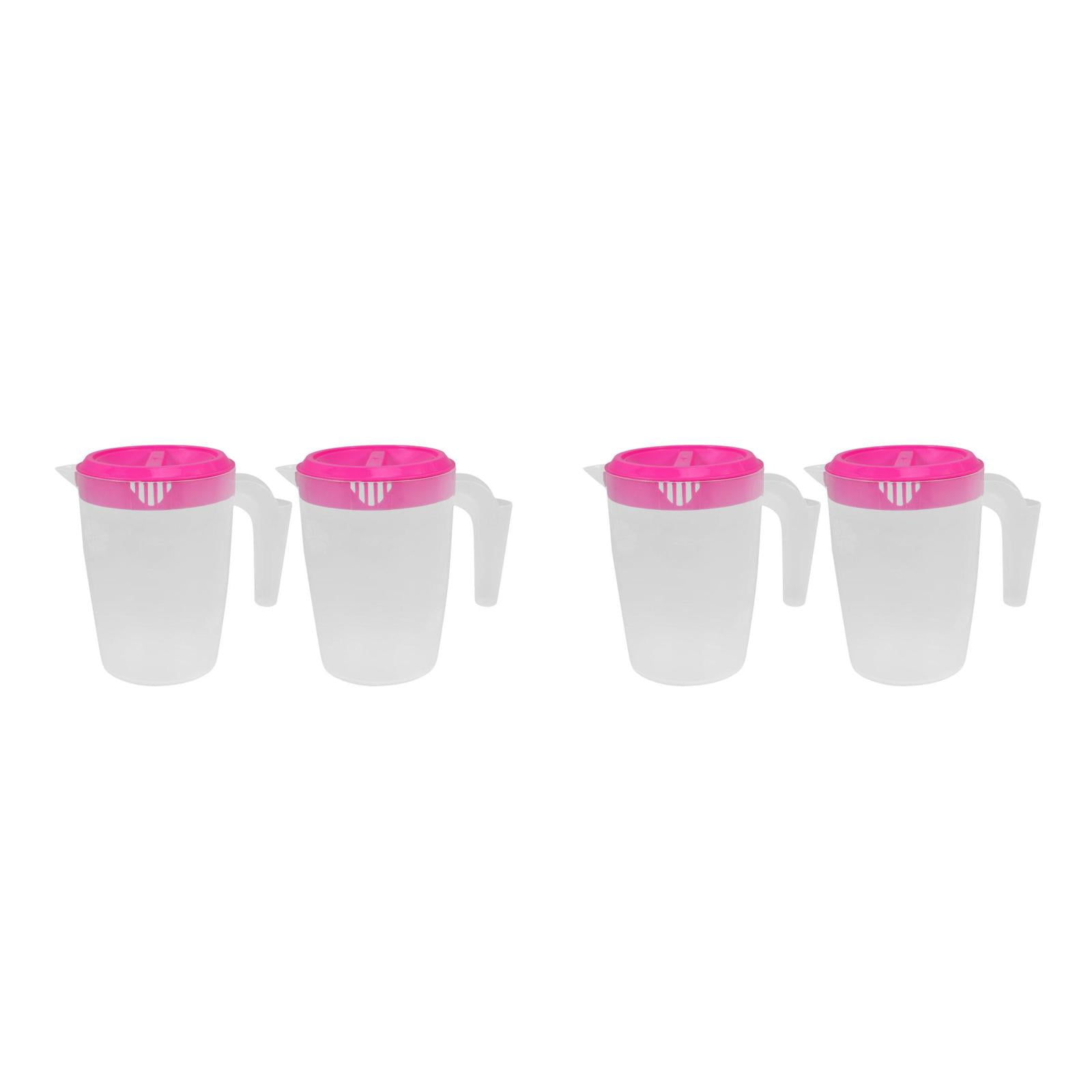 Raindrops 4 PCS Water Pitcher Juice Pitcher Plastic Beverage Pitcher ...