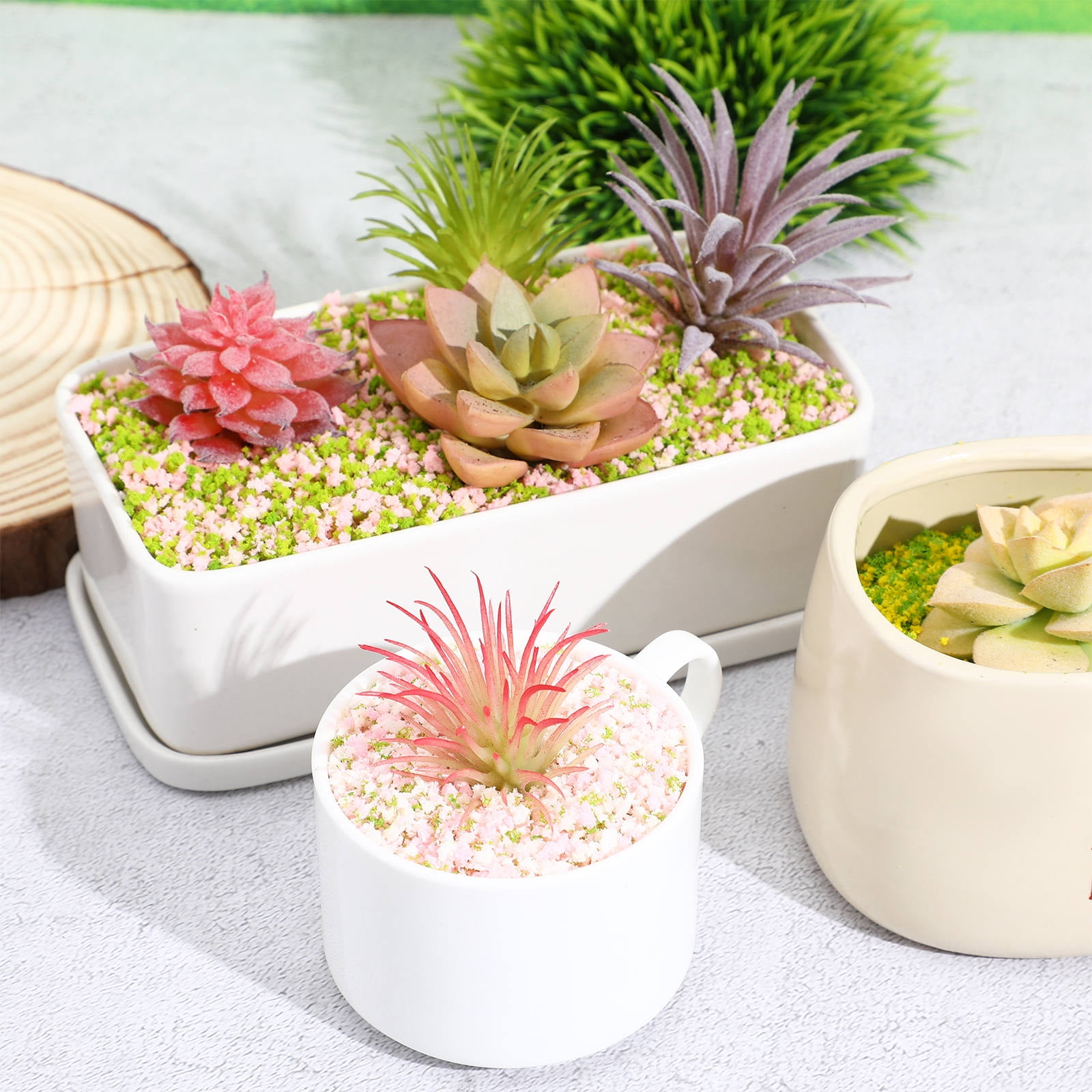 Raindrops 4 Packs Diy Model Foliage For Crafts Mini Scenery Foliage ...