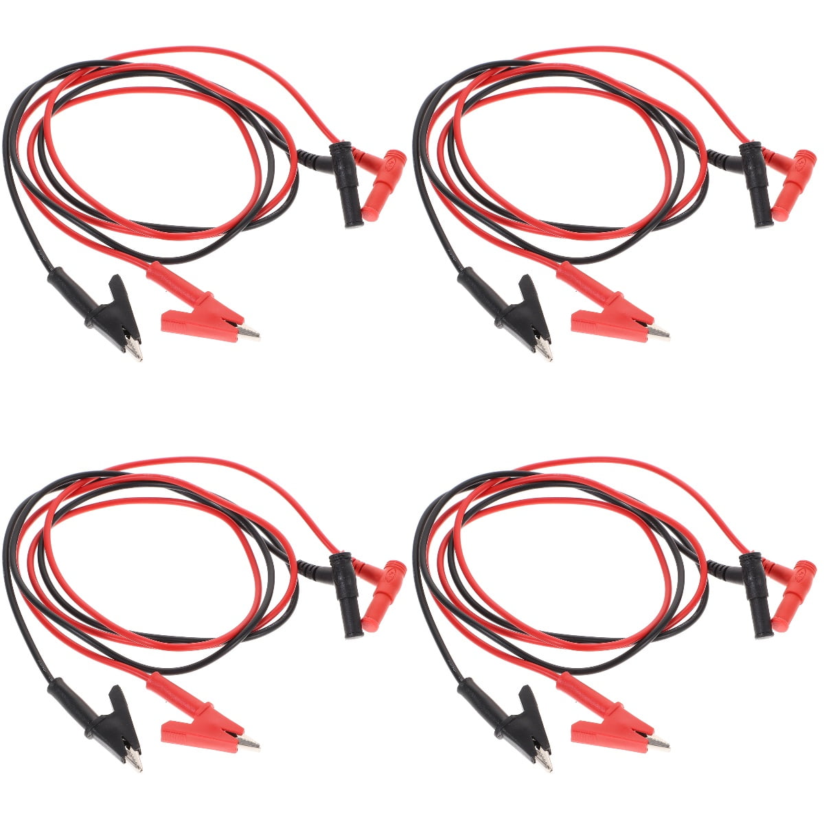 Raindrops 4 Pairs Alligator Clips Test Cable Testing Probe Alligator ...