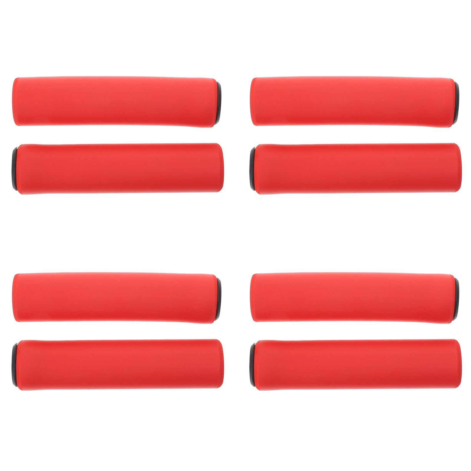 Raindrops 4 Pairs Valve Bicycle Grip Space-saving Bike Grips 3X13CM Red ...