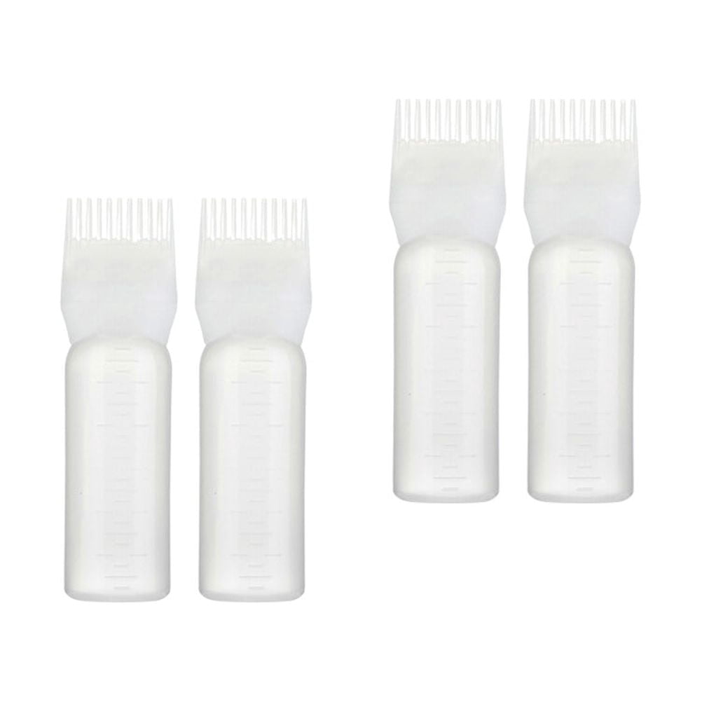 Raindrops 4 Pcs Applicator Bottle for Hair Shampoo Coloring with Comb ...