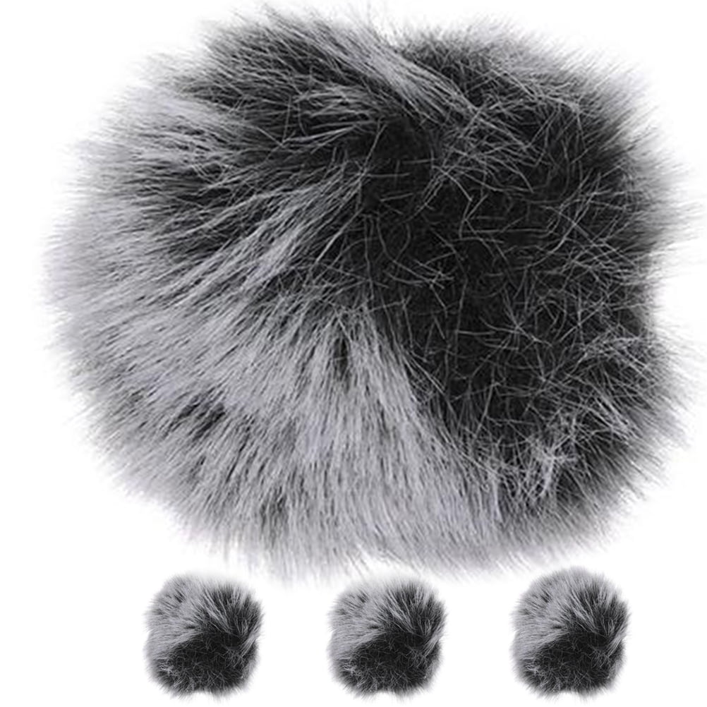 Raindrops 4 Pcs Blue Mic Cover Microphone Noise Shield Furry Protector ...