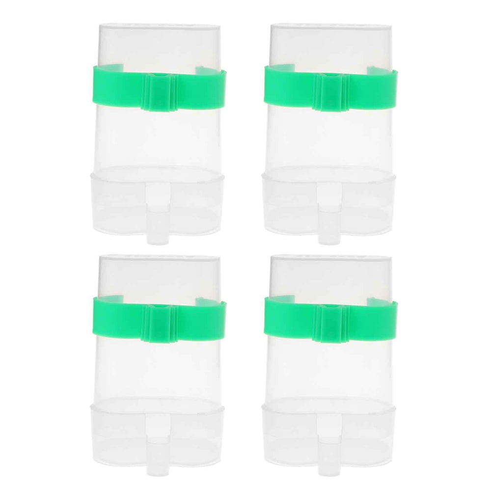 Raindrops 4 Pcs Cages Birdcages Drinker Water Container Automatic ...