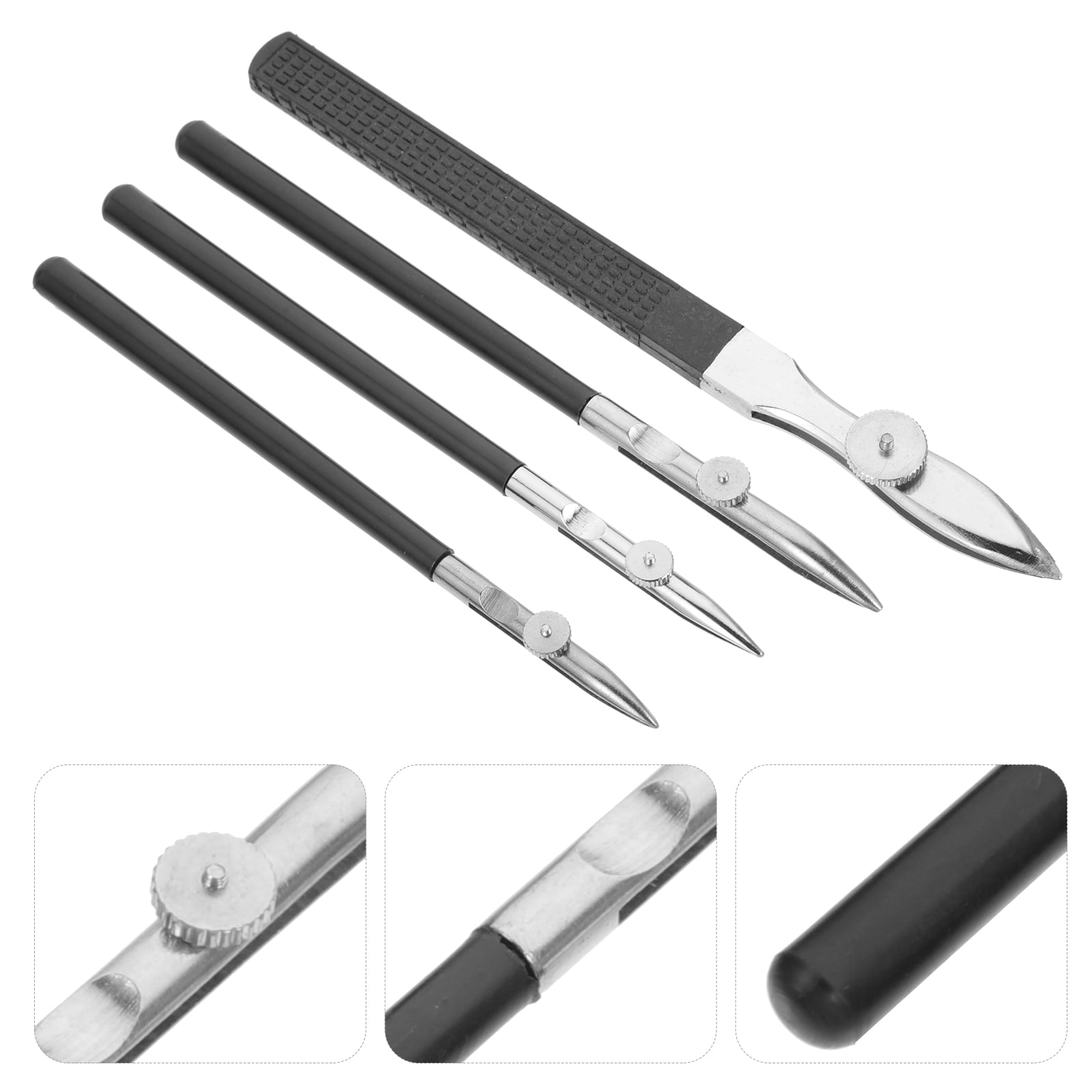 Raindrops 4 Pcs Cartography Pen Set 15.4X1cm Black - Walmart.com